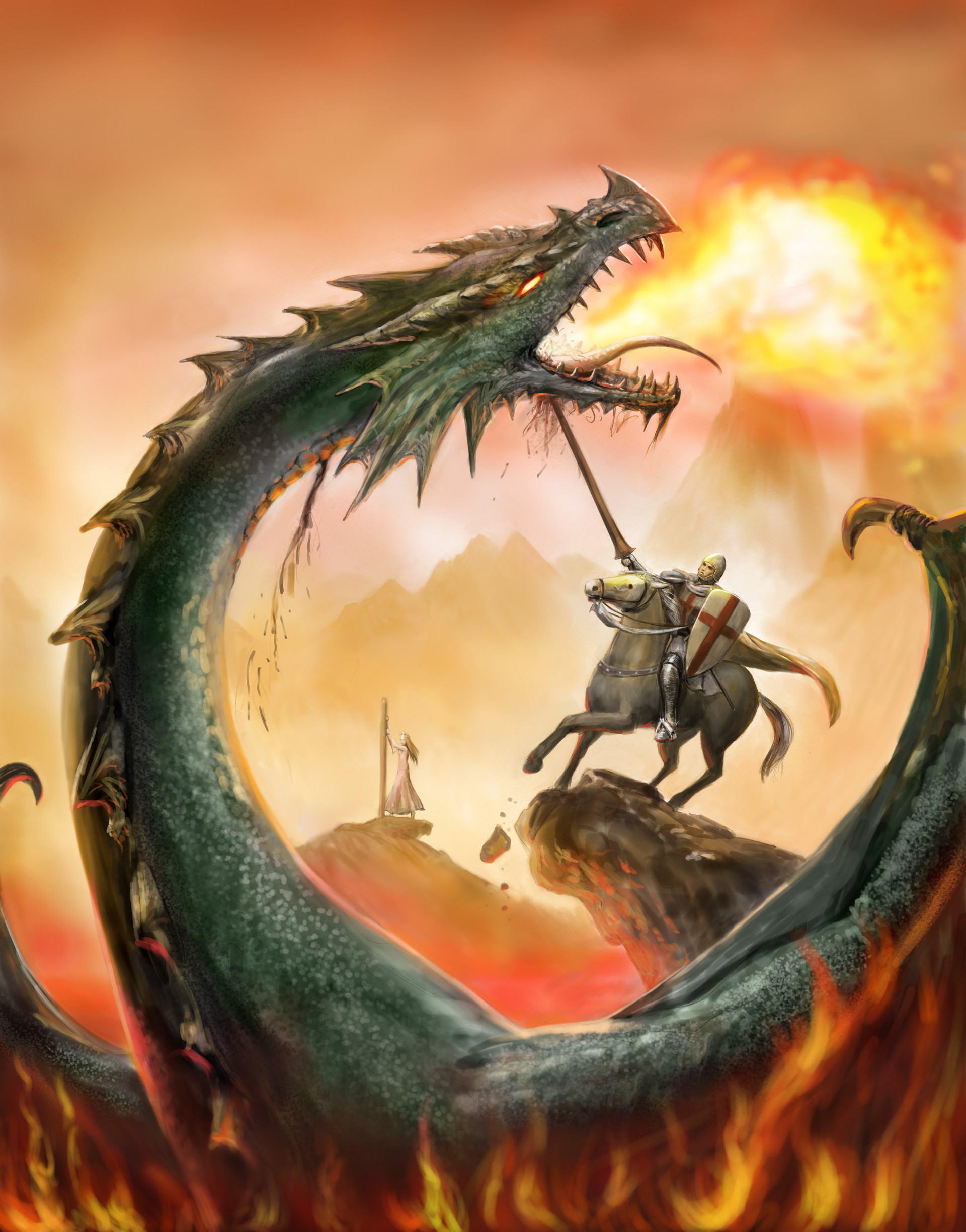 ArtStation - George and the Dragon