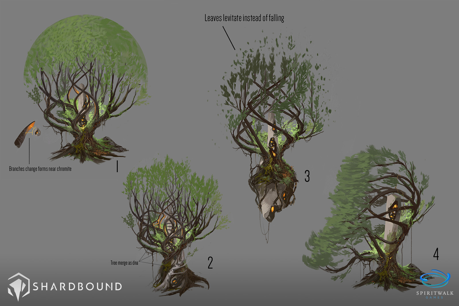 David Alvarez Portfolio - Corrupted Trees VisDev - Shardbound