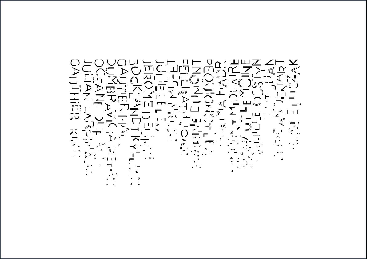 ArtStation - 2015 - Typography rain