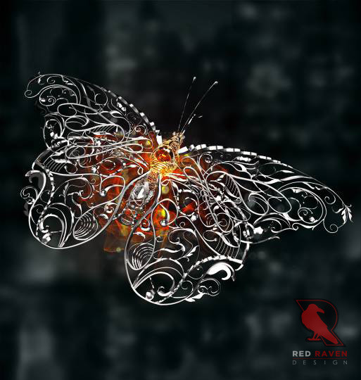 ArtStation - Silver Butterfly