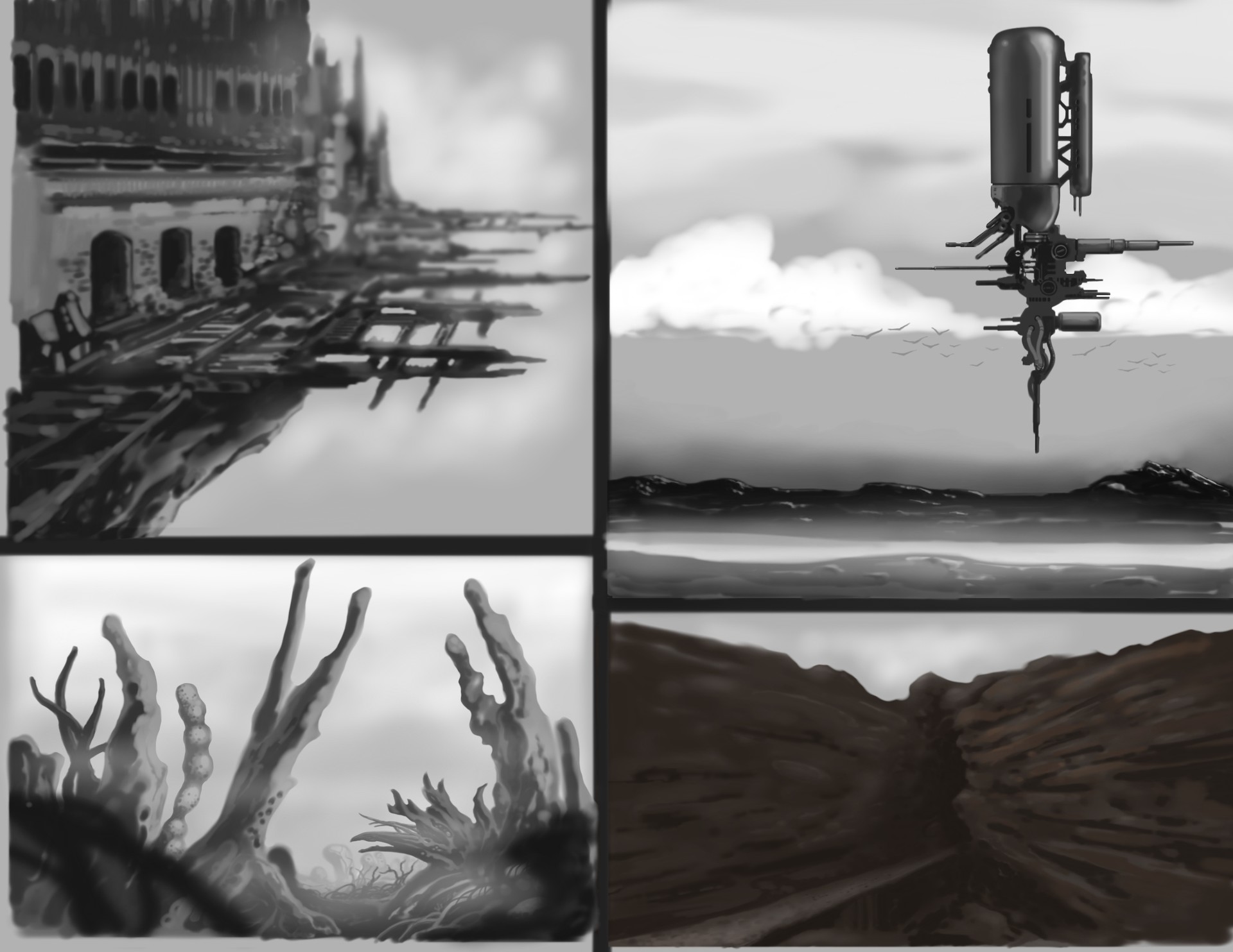 ArtStation - 30 minute Rough Environment Concepts