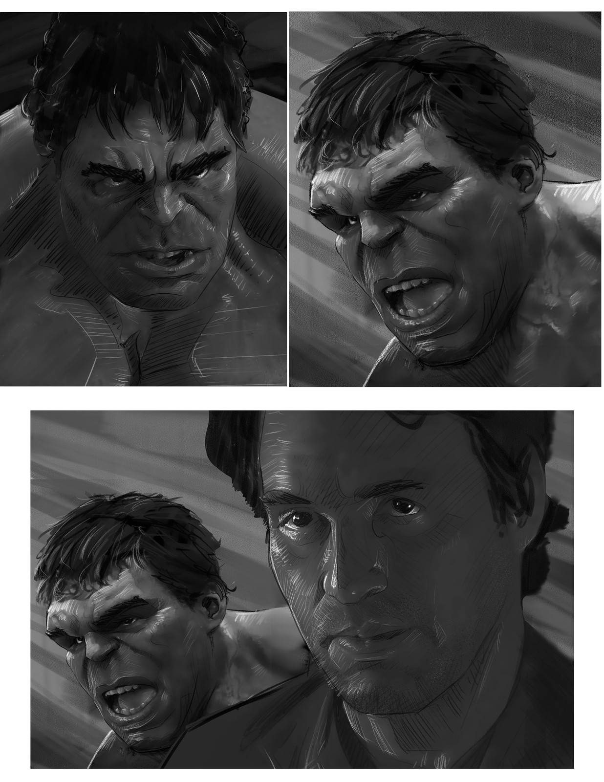 Andrew Hunt - Hulk Skteches