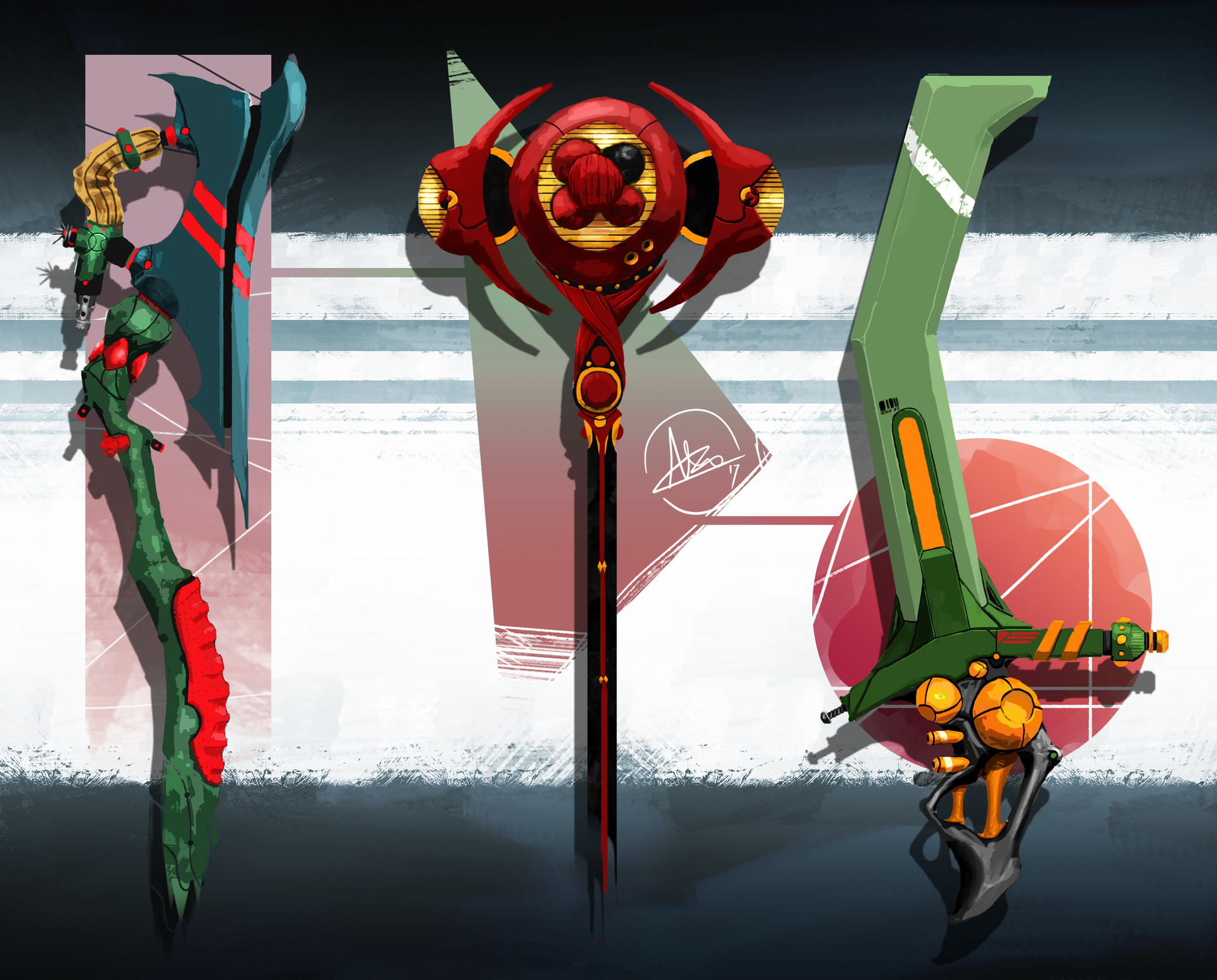 ArtStation - Grineer Style Weapons