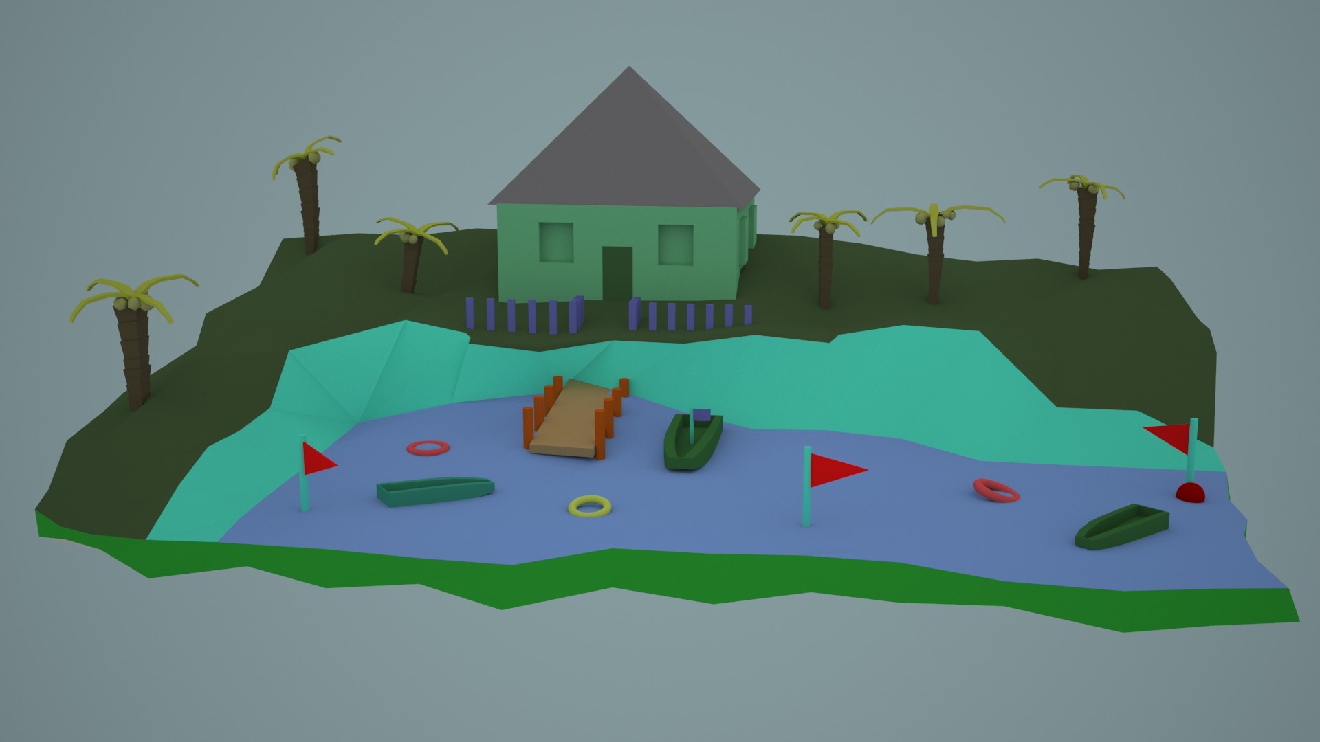 ArtStation - Low Poly - Ocean Life