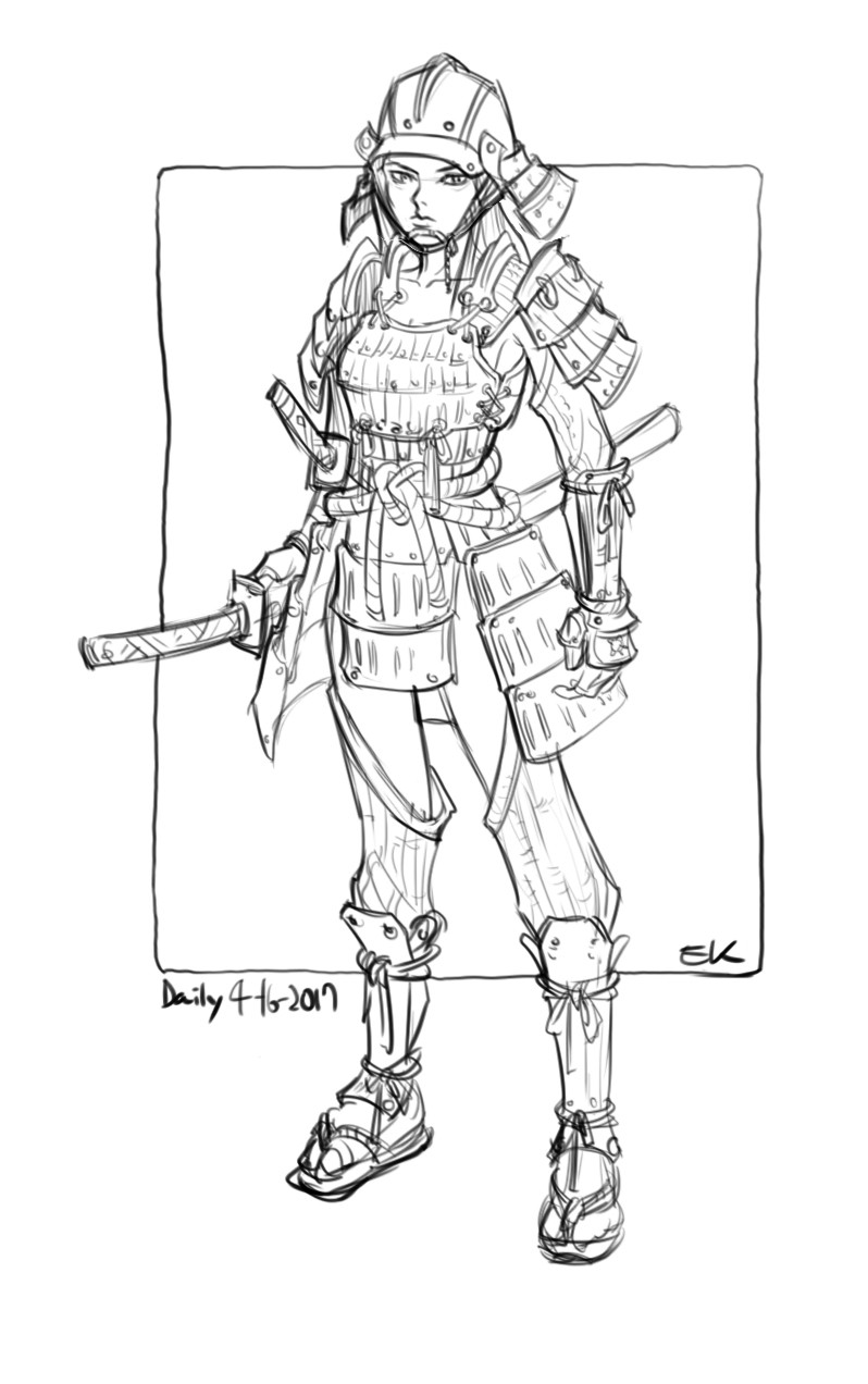 ArtStation - Female Samurai