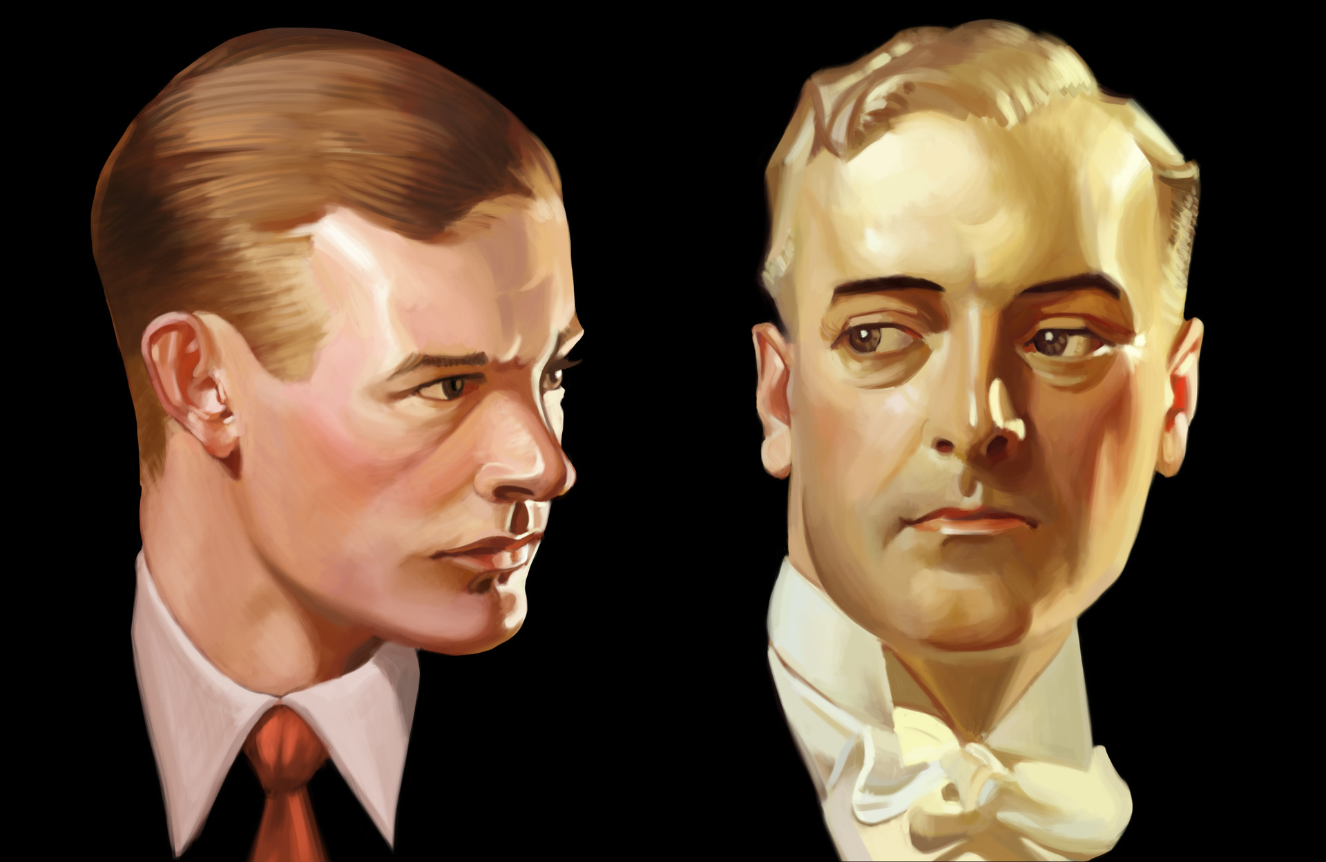 ArtStation - Leyendecker head studies