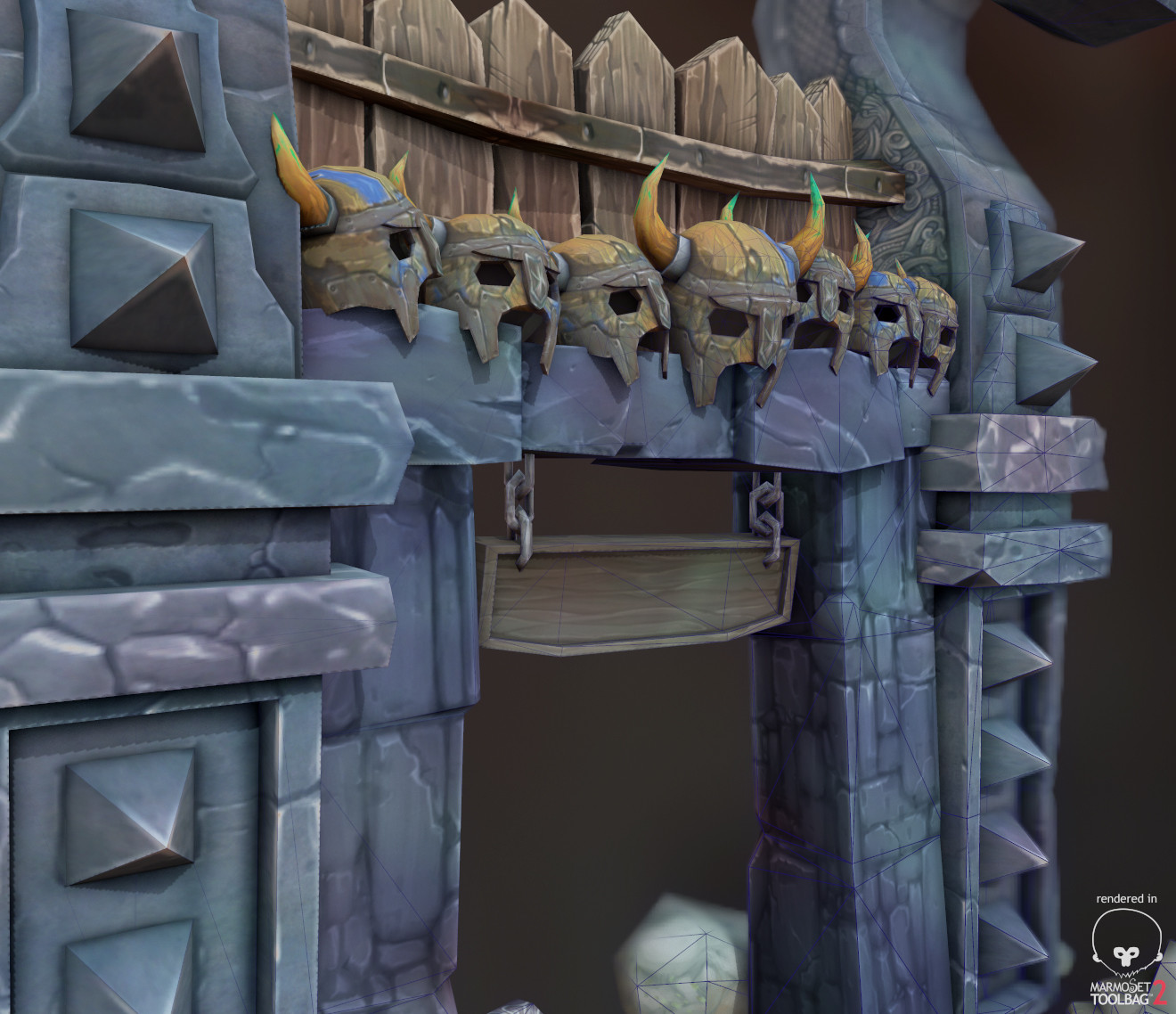 Park HyunSeo - LowPoly-Viking Gate