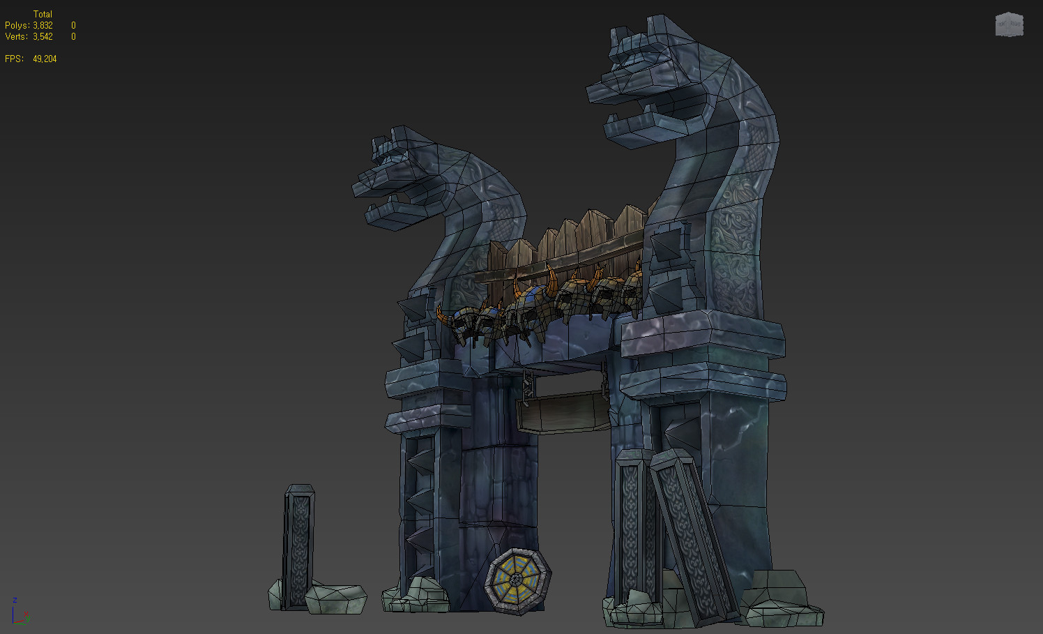 Park HyunSeo - LowPoly-Viking Gate
