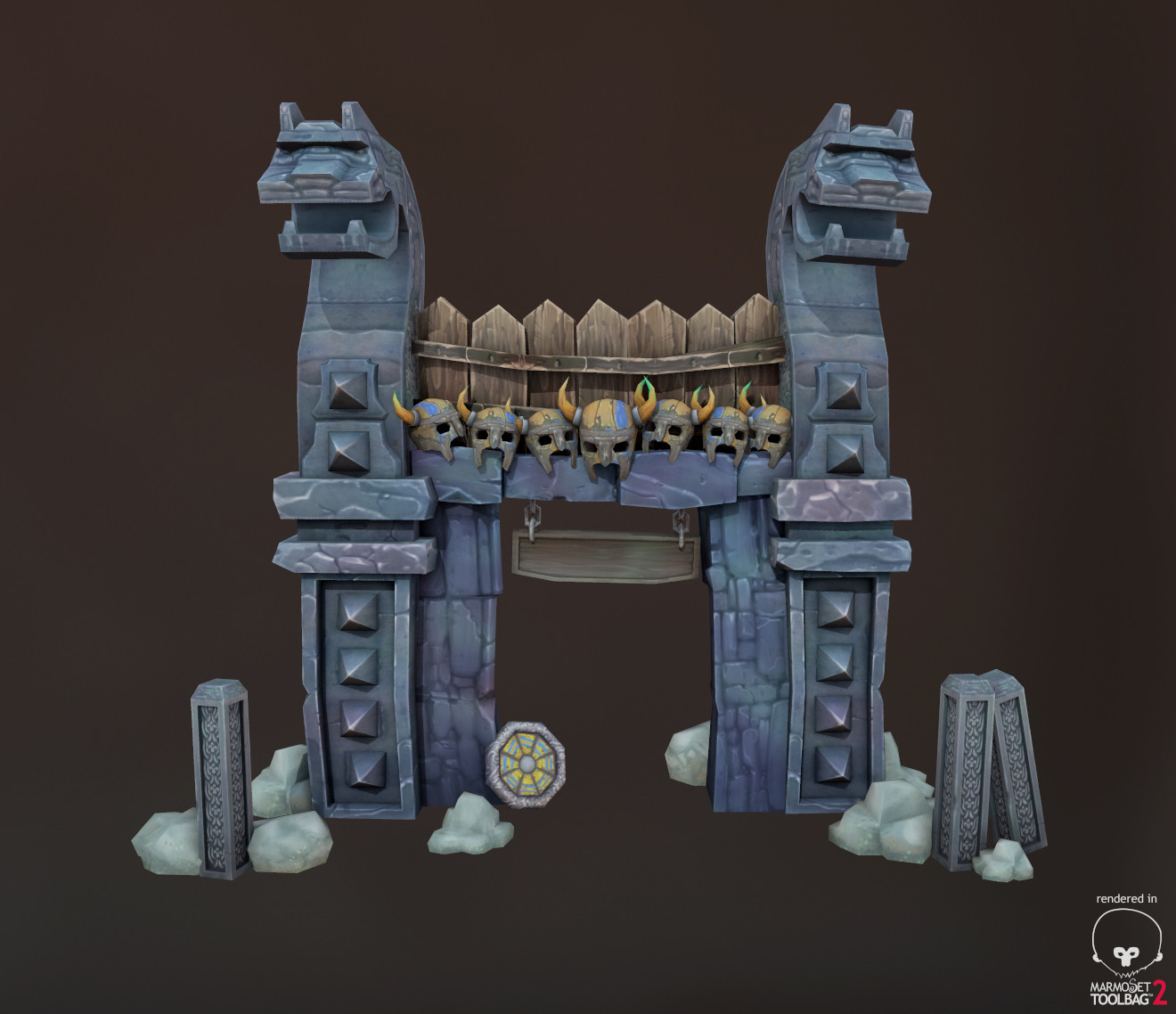 ArtStation - LowPoly-Viking Gate
