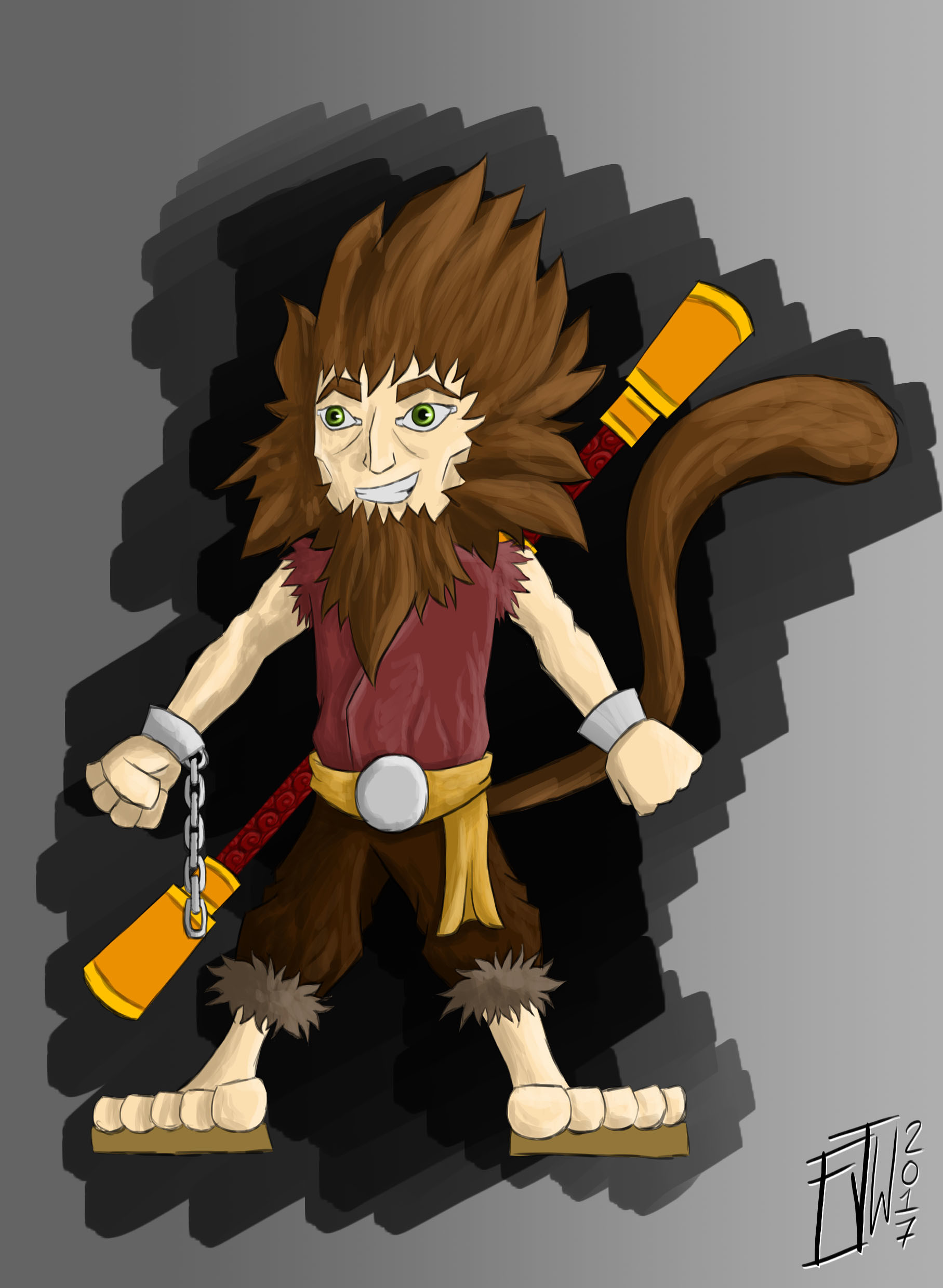 ArtStation - Suun, The Monkey Kid/King, Ethan Walker