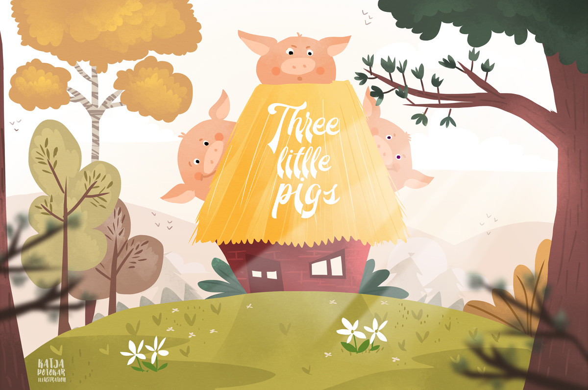 ArtStation - Three little pigs