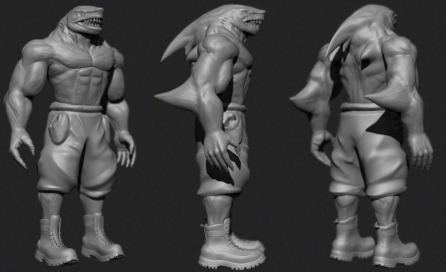 ArtStation - Second Attempt At Street Shark