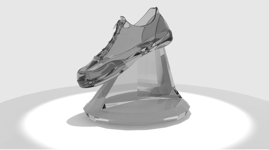 ArtStation - Glass Display Shoe