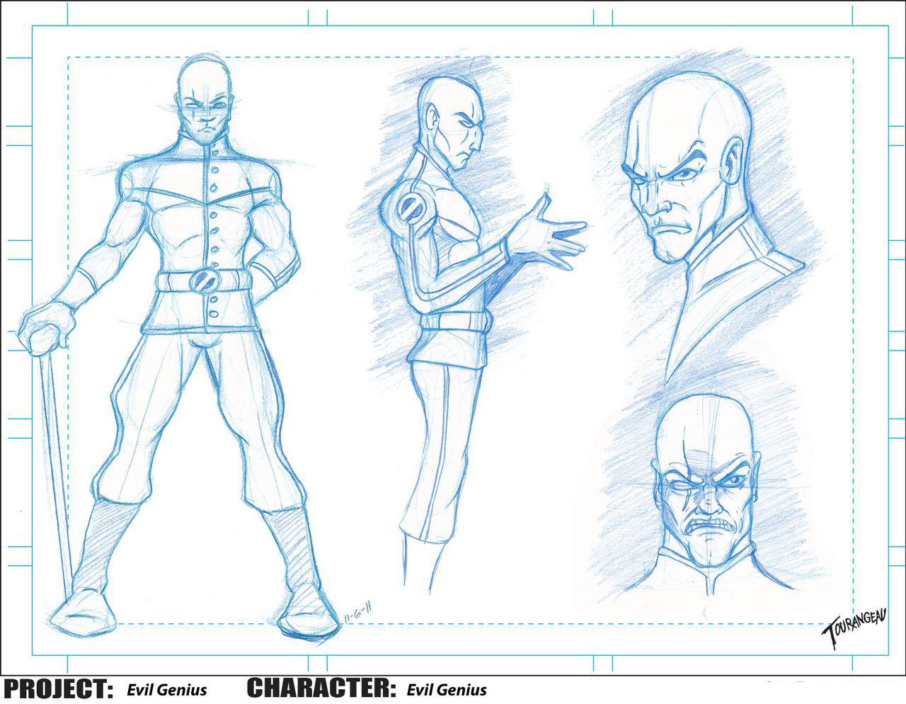 Sean Tourangeau - Evil Genius Character Concepts