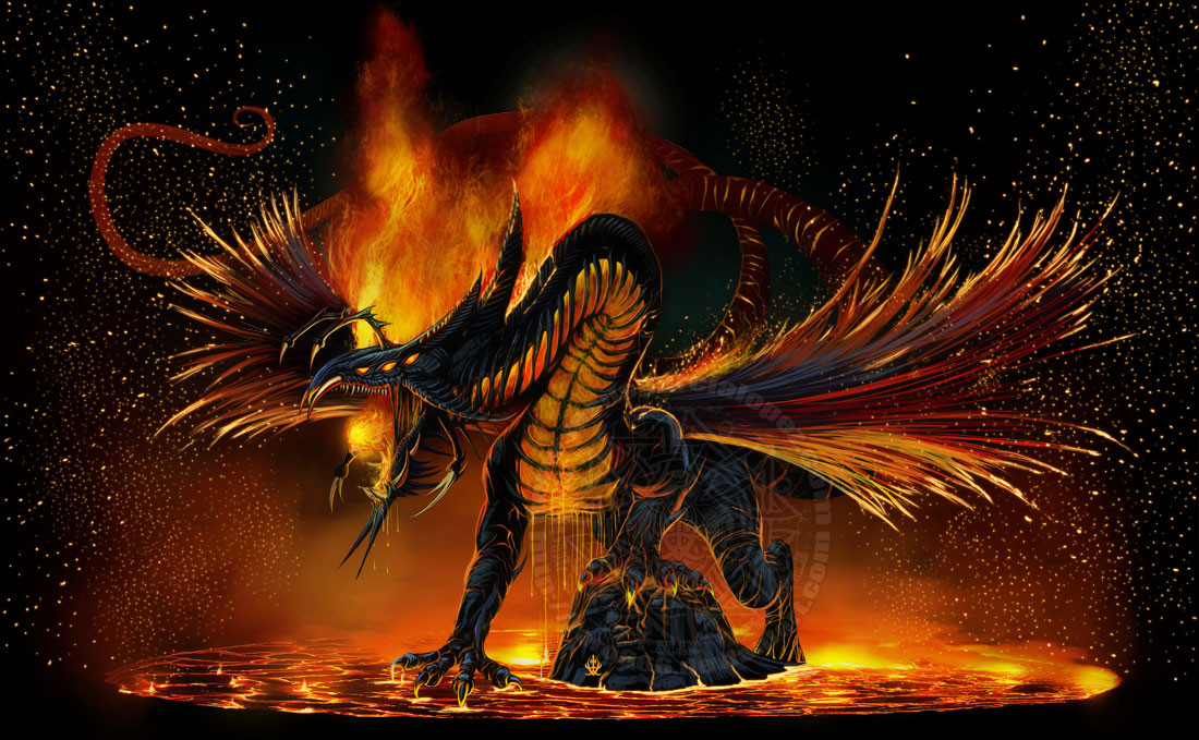 ArtStation - Dragon of fire