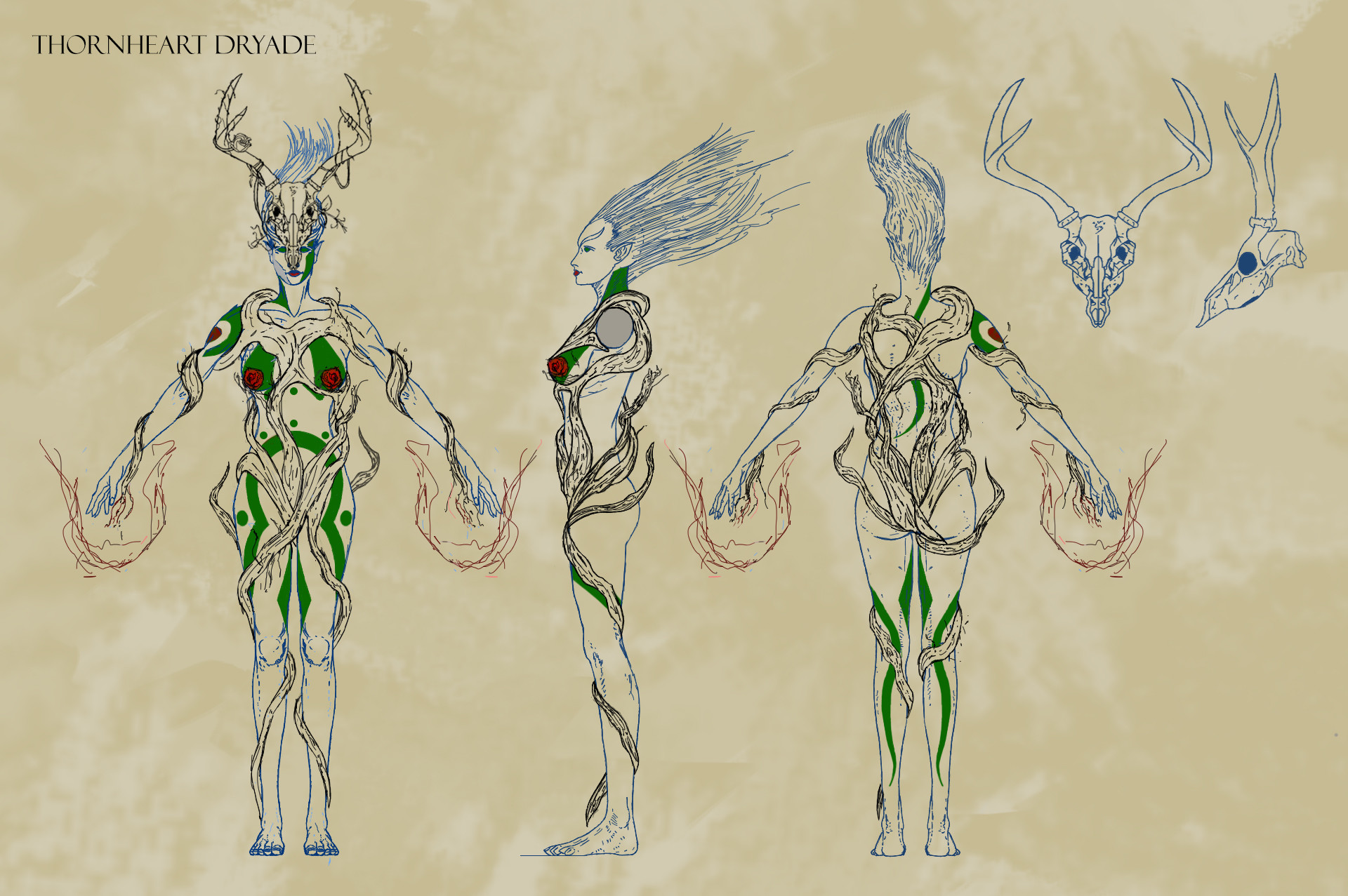 ArtStation - Dryad Characters Design