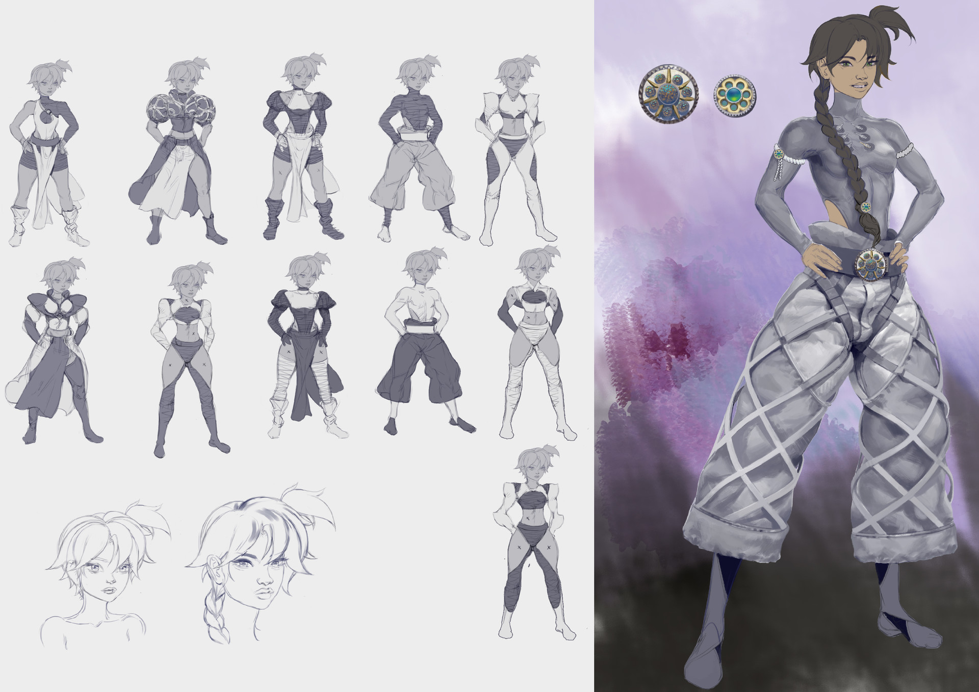 ArtStation - Ingrid inital sketches