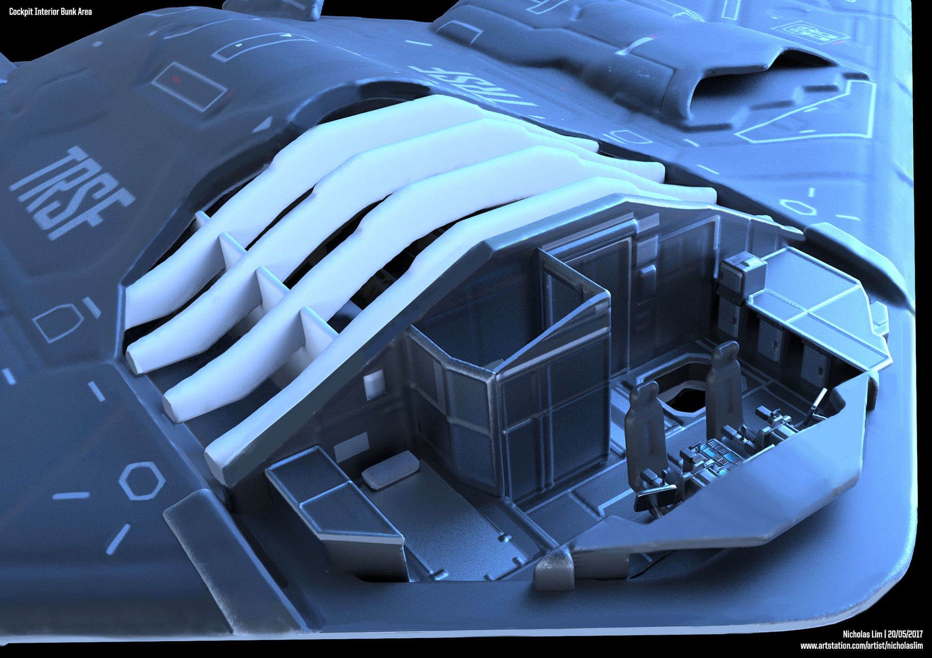 ‘Raven’ Gunship Interior by Nicholas Lim — ProUser.Me