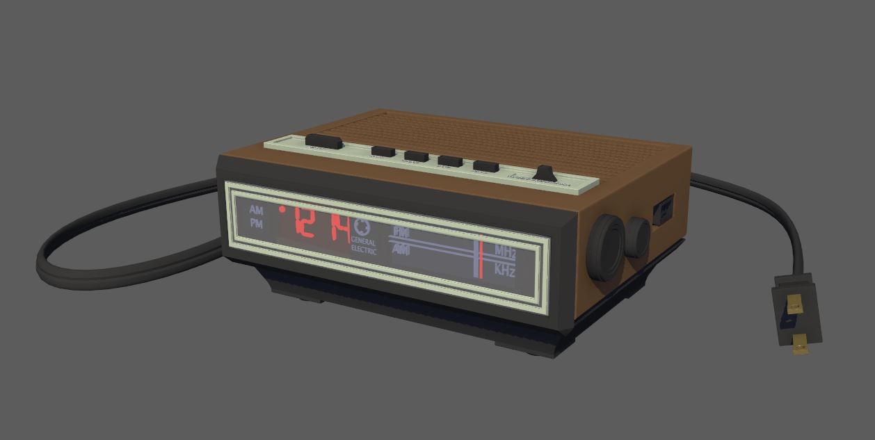 1980s digital clock