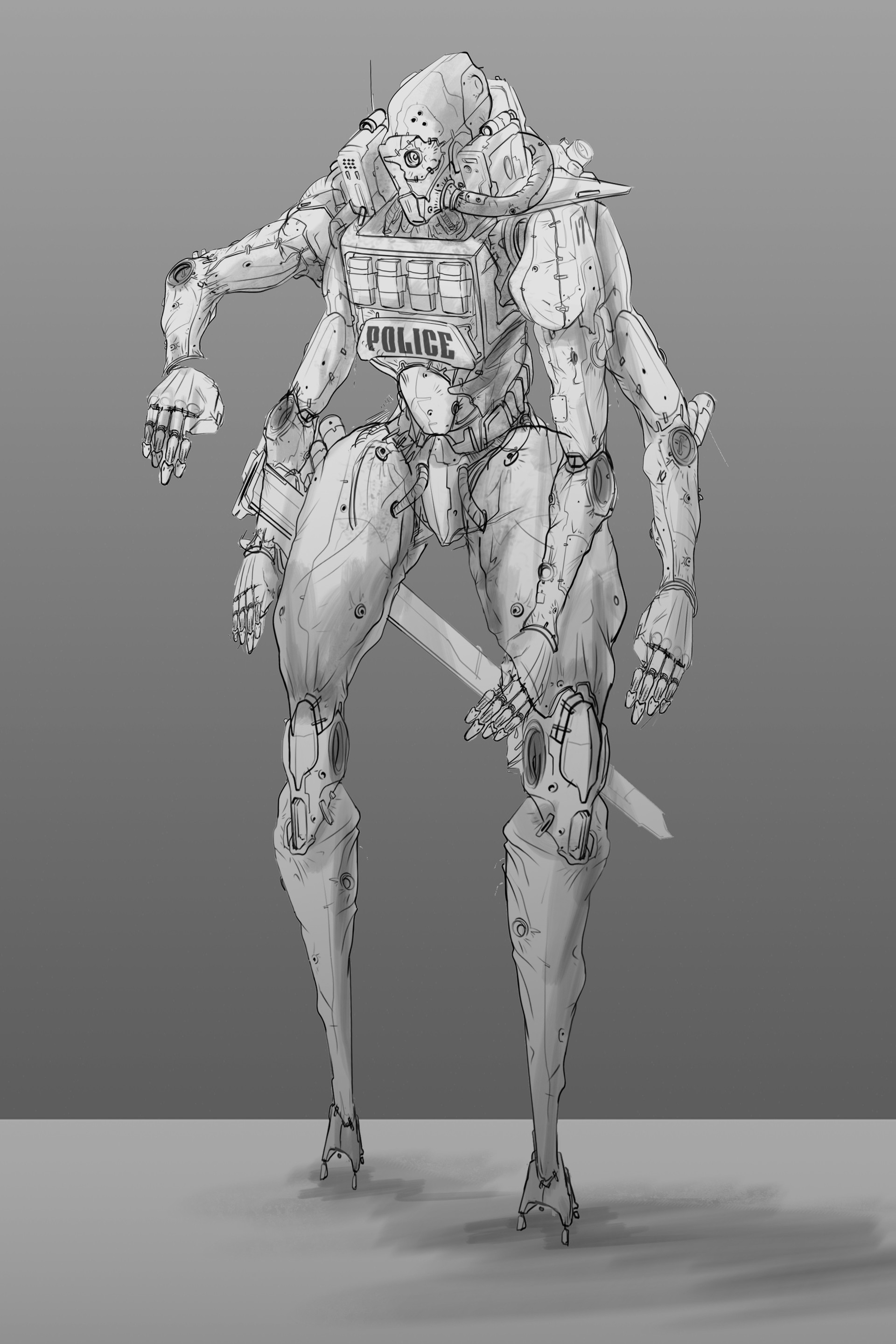 ArtStation - 2117 Police Bot