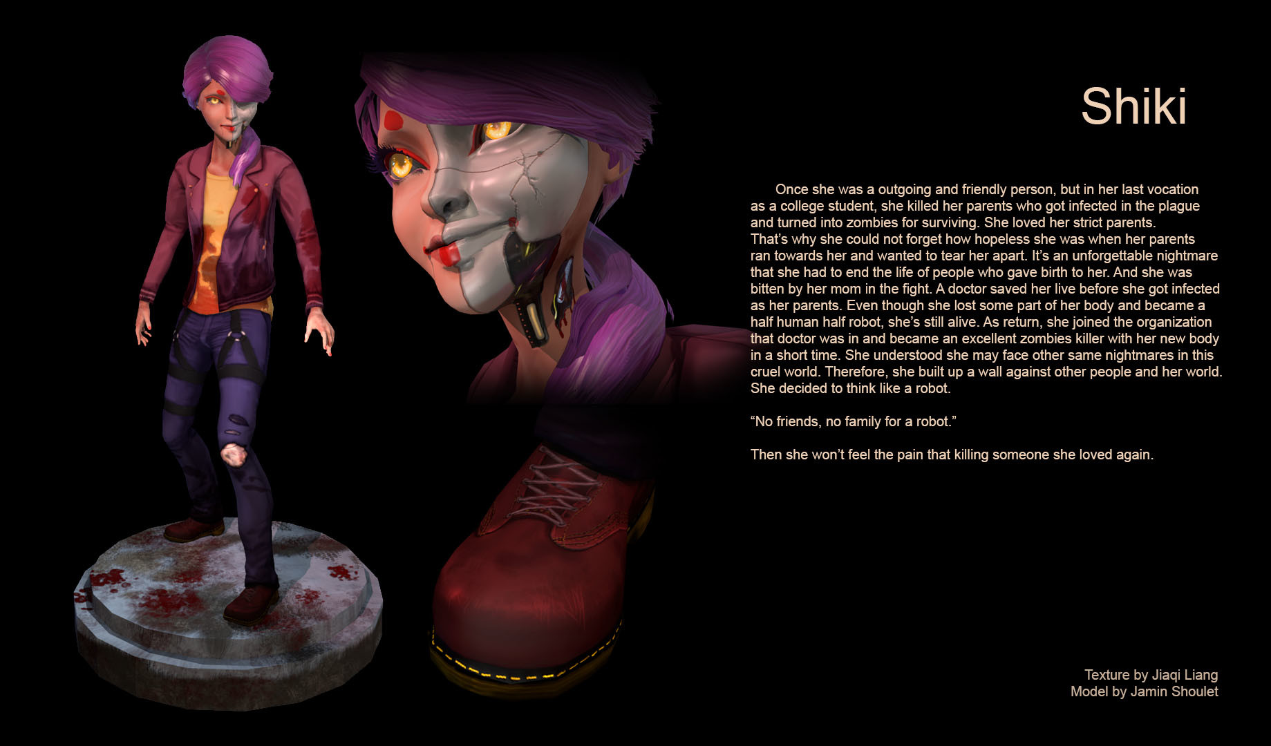 ArtStation - Hand painted character texture_Shiki