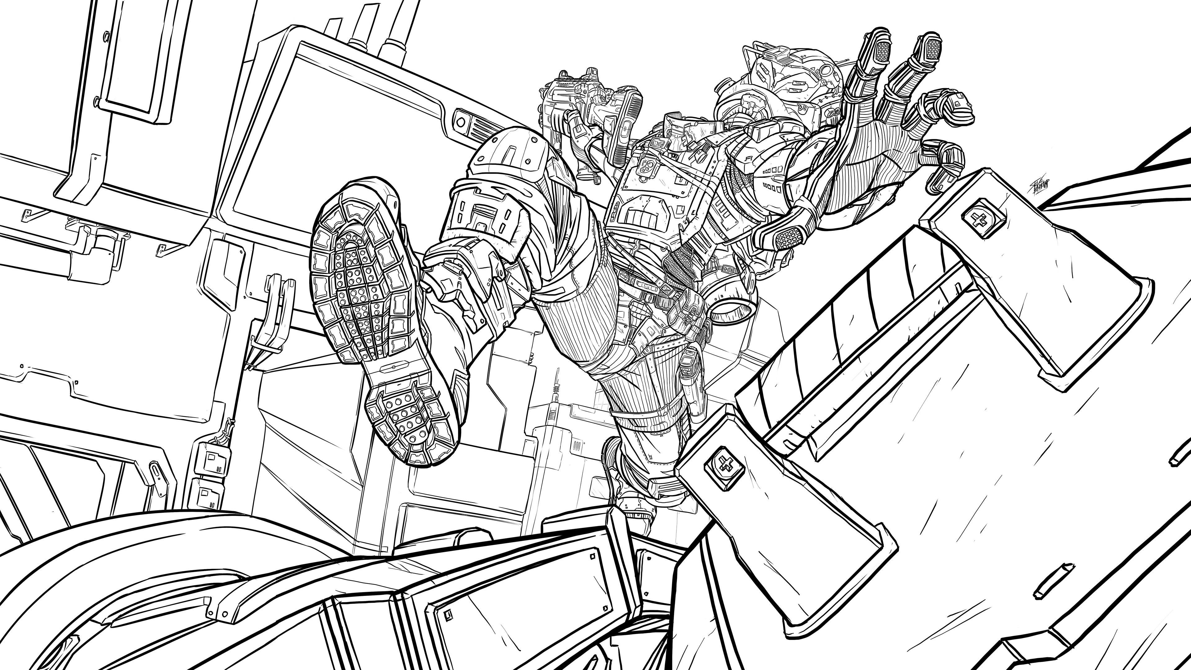 titanfall coloring book