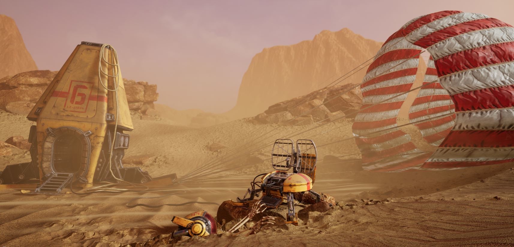 ArtStation - Landing Pod scene