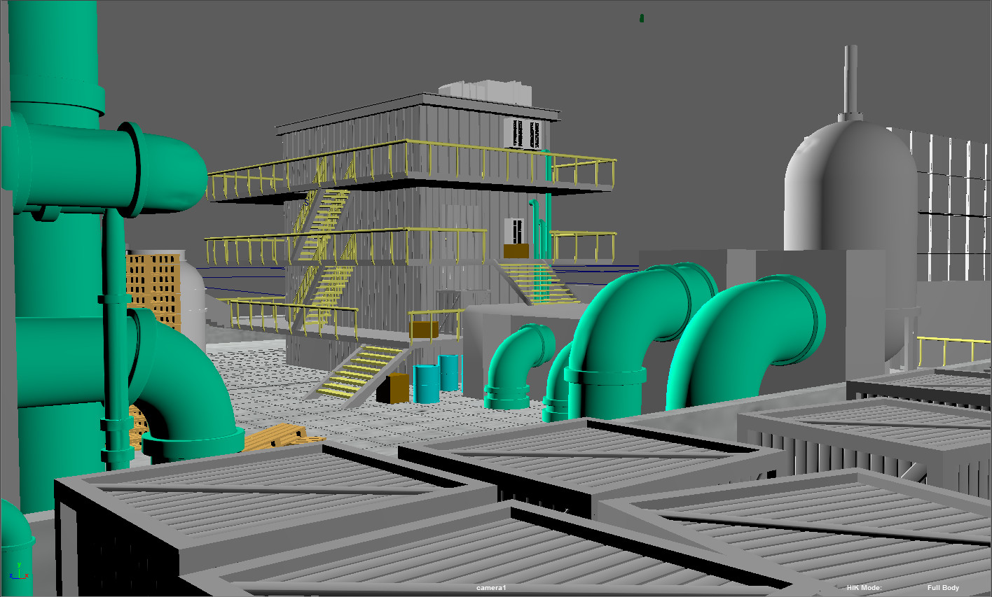 ArtStation - dock yard current render