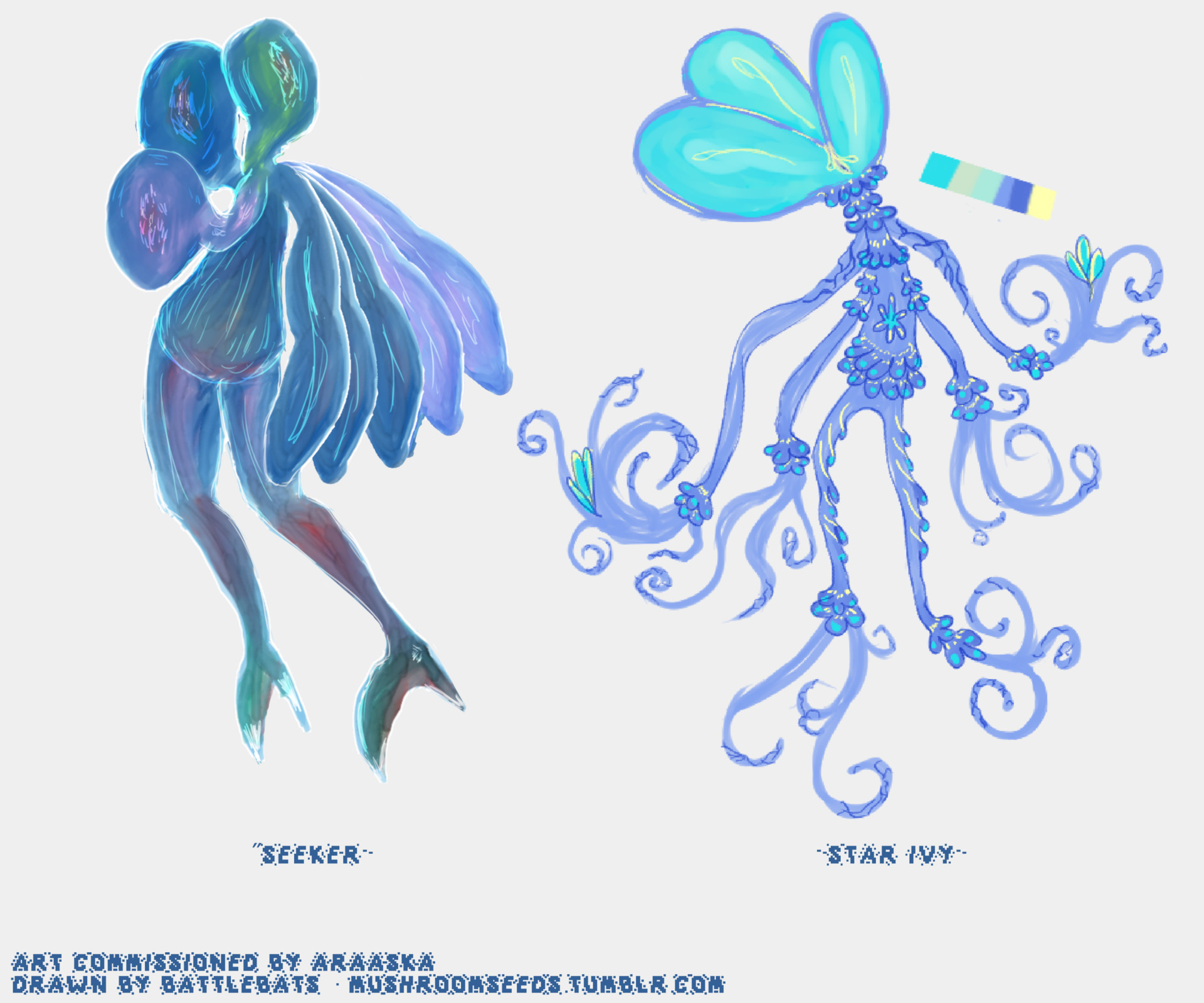 Amanda Jones - SEEKER & STAR IVY - Finished Creature Design Commission