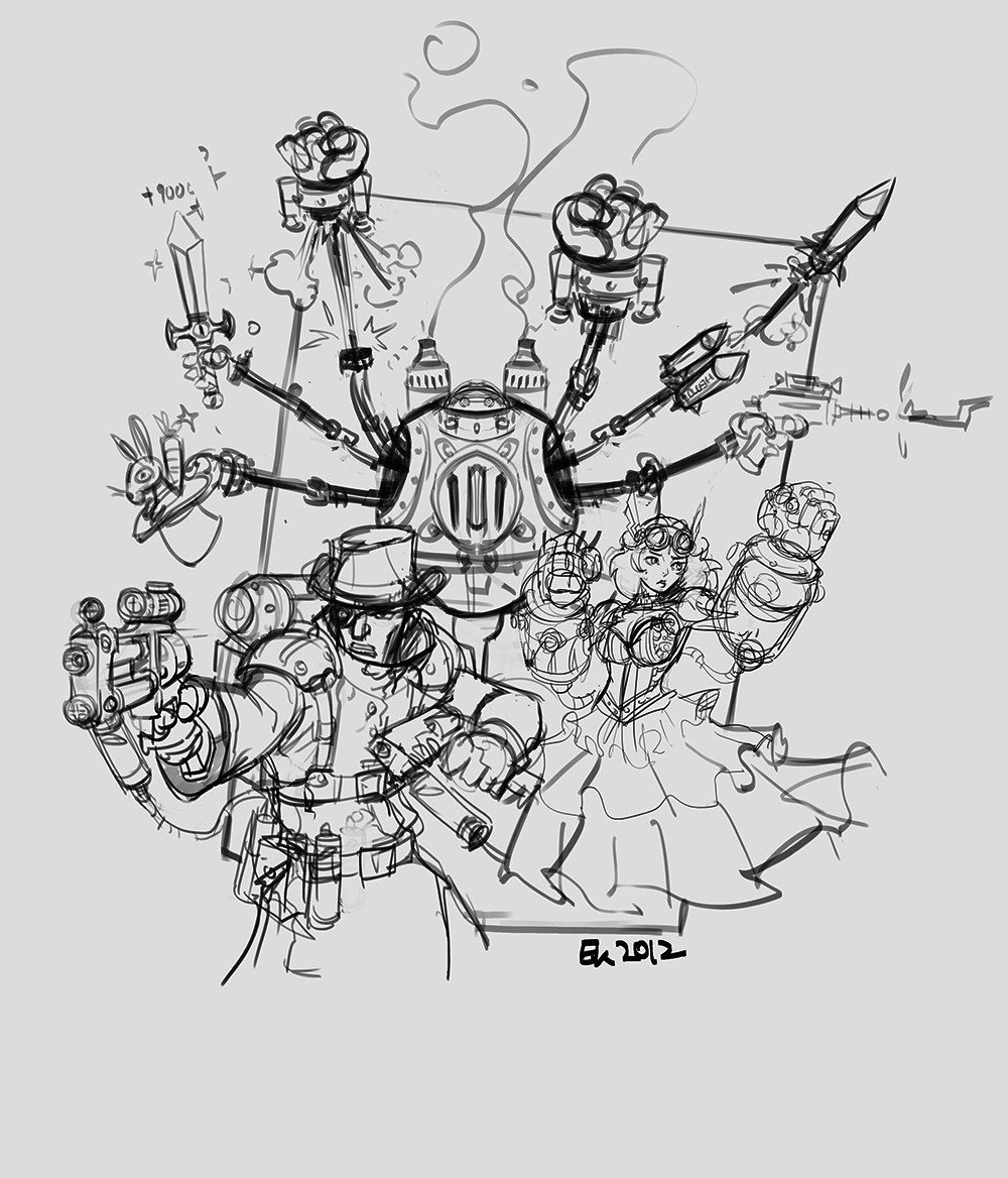 ArtStation - steampunk heroes