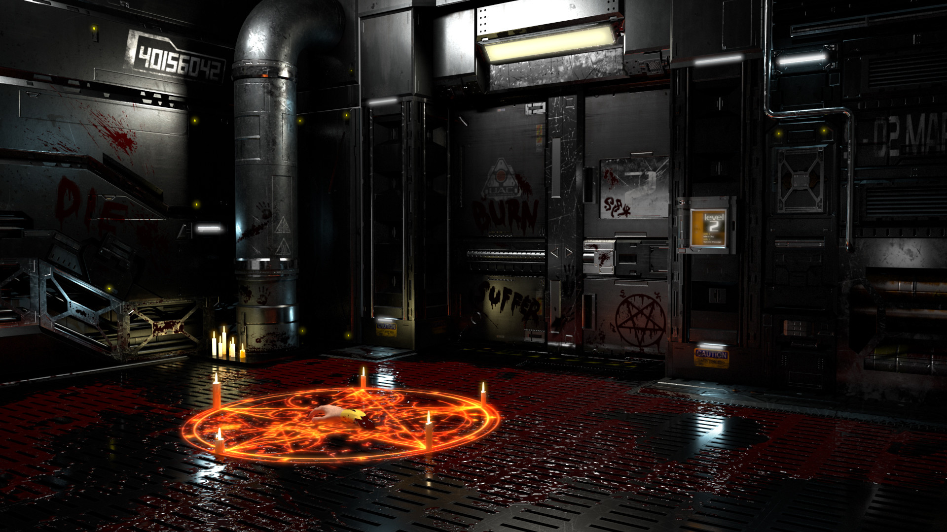 DemonSkullVfx - Doom environment fan art