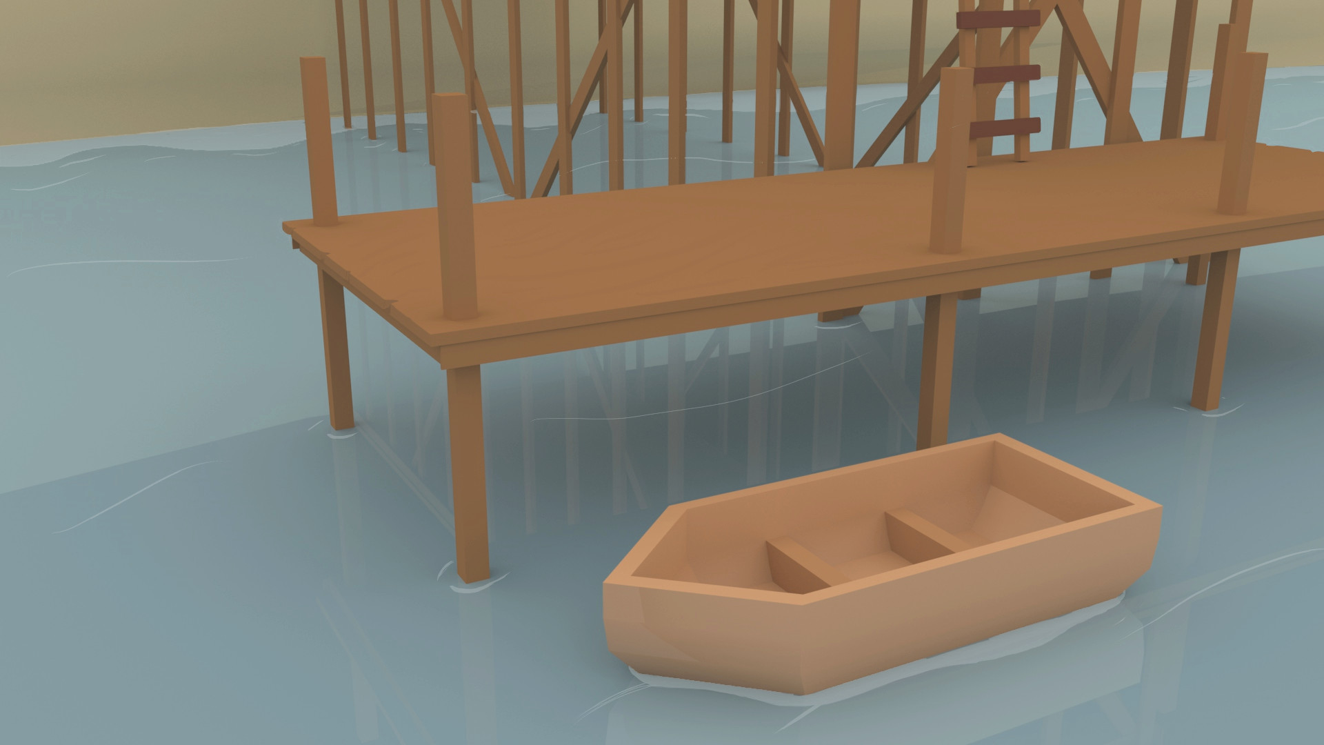 ArtStation - Low Poly Boat