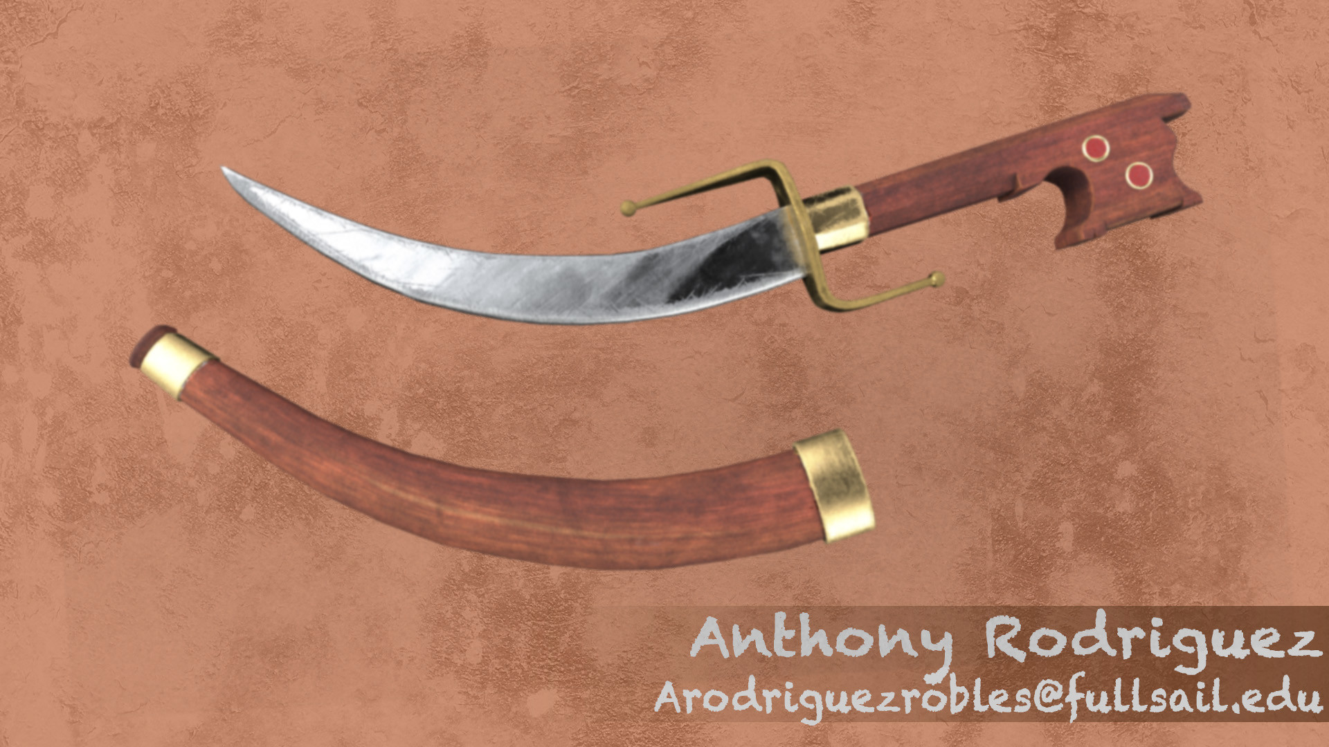 ArtStation - Portfolio 4 (Moroccan Short Sword) WIP