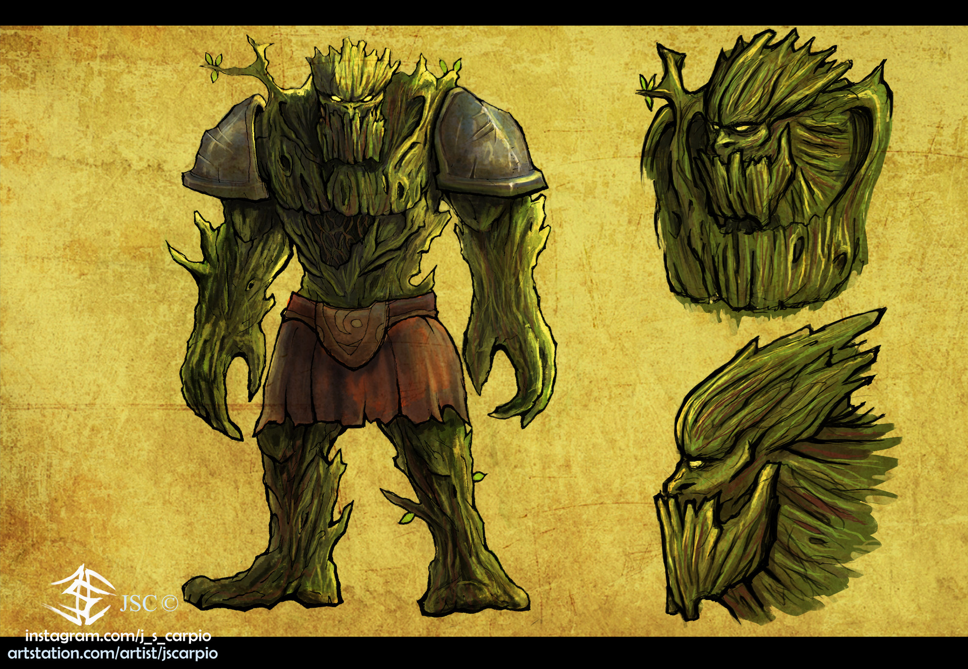 ArtStation - Nature warrior concept art