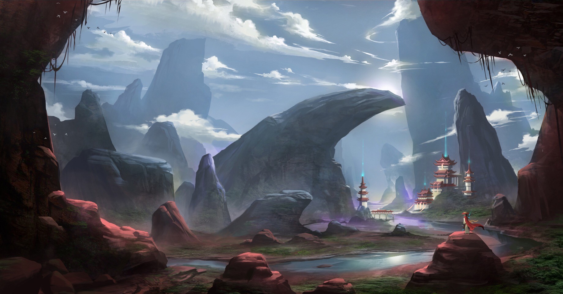 ArtStation - valley ancient city
