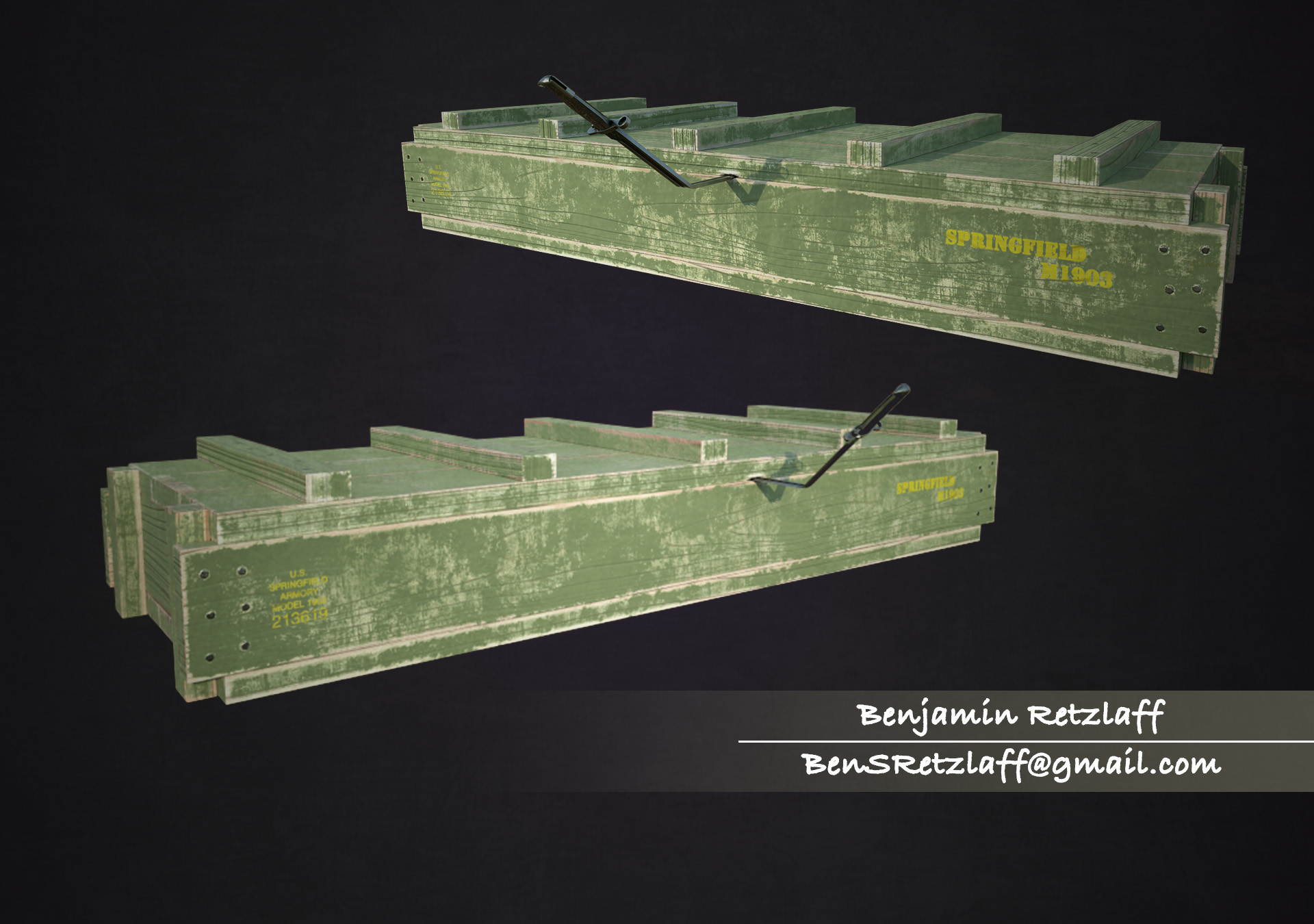 ArtStation - Crate And Bayonet WIP