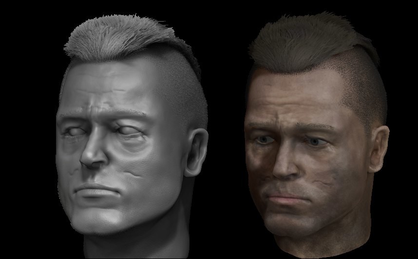 ArtStation - Fury (Brad Pitt)