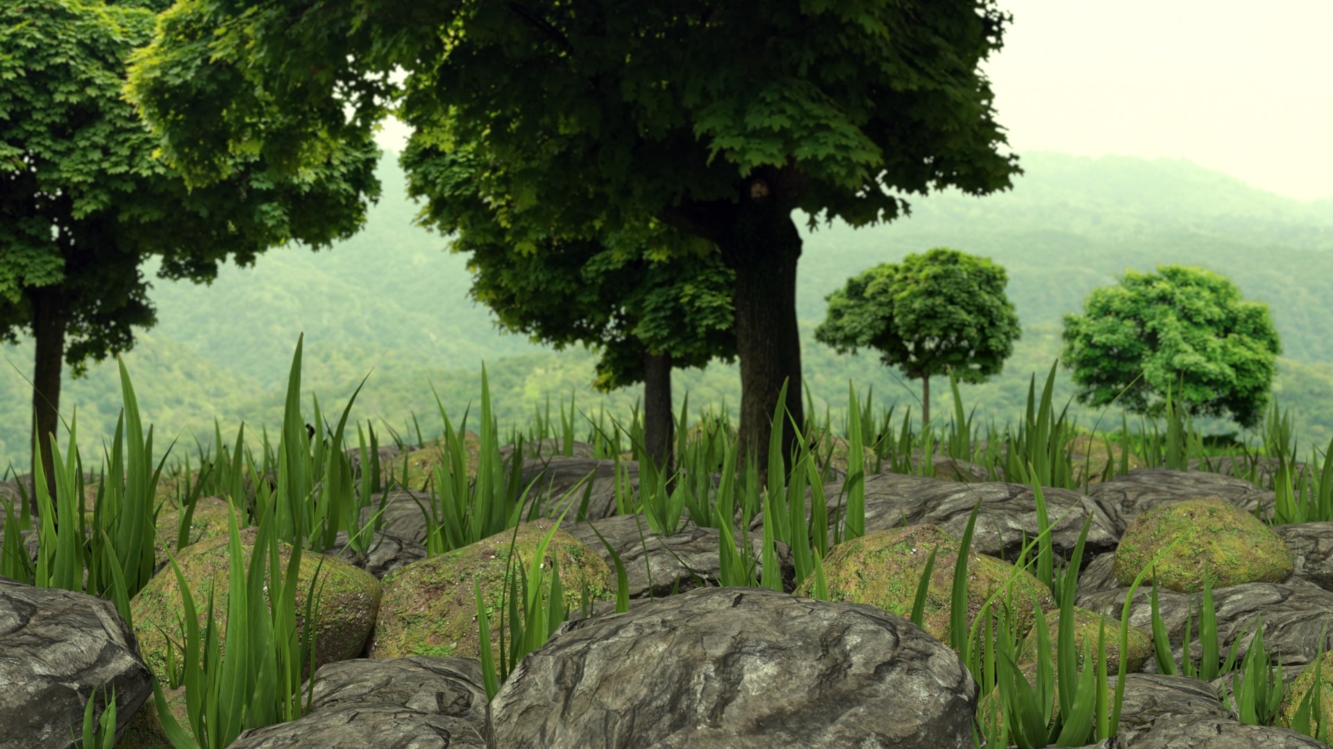 ArtStation - Mountain nature