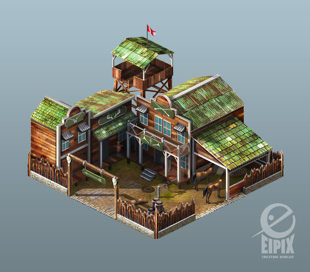 ArtStation - Mobile strategy game TEST - Barracks (Eipix Entertainment)
