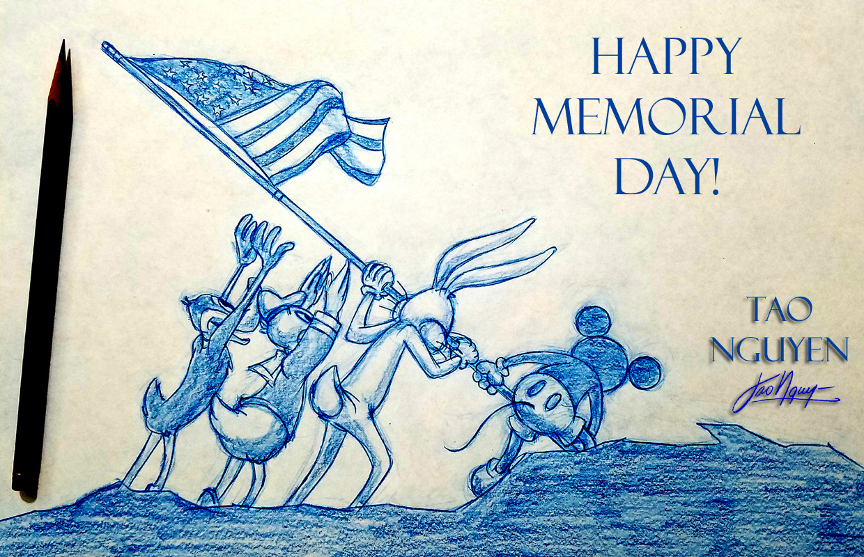 ArtStation - Tao Nguyen's Memorial Day Sketch Drawing