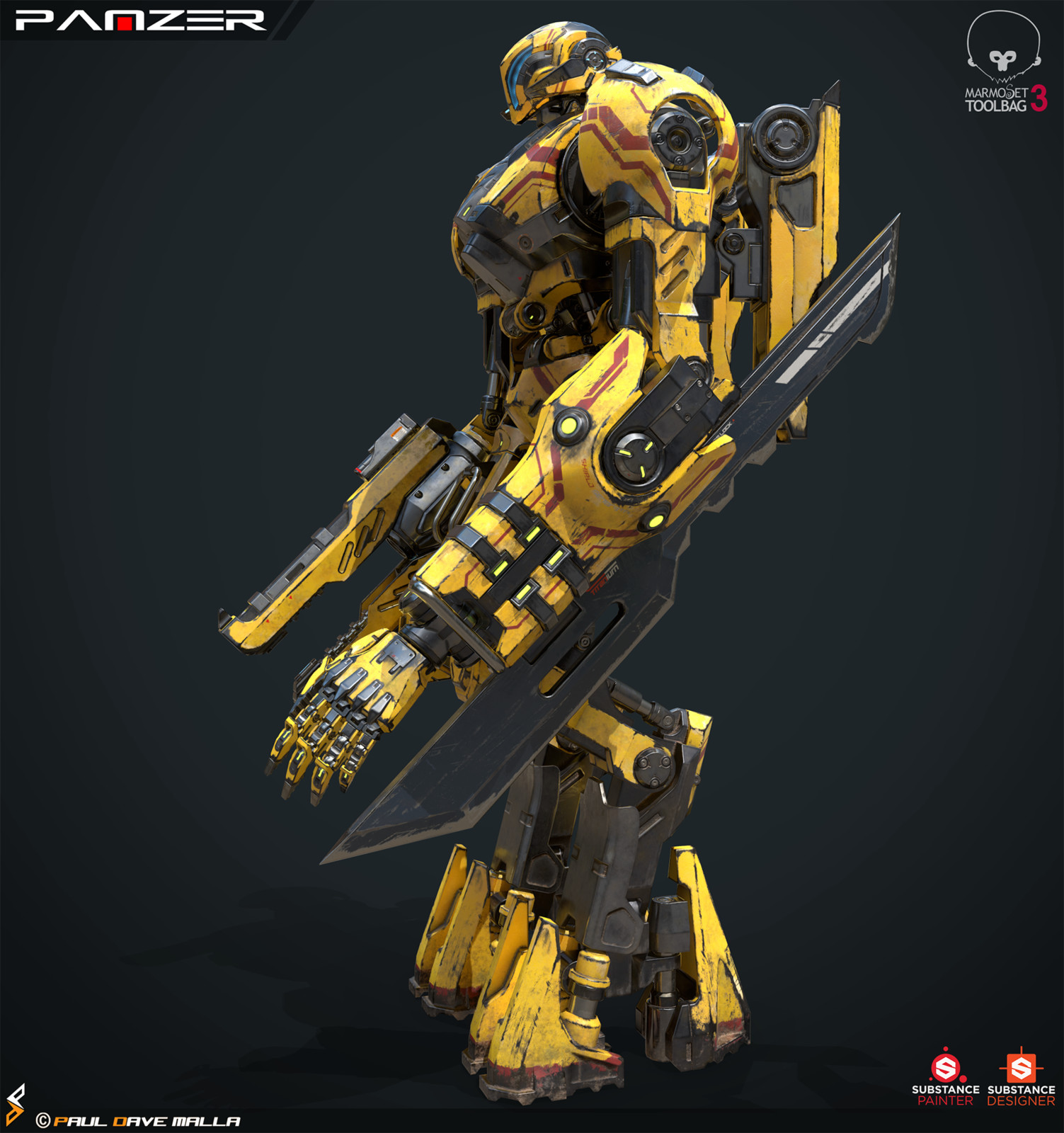 Paul Dave Malla - PANZER_MECH_Concept (IDLE)