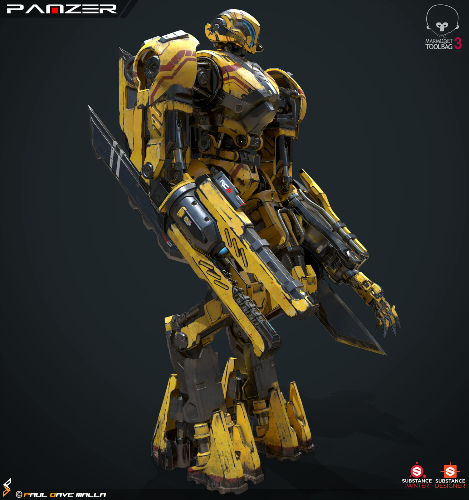 Paul Dave Malla - PANZER_MECH_Concept (IDLE)