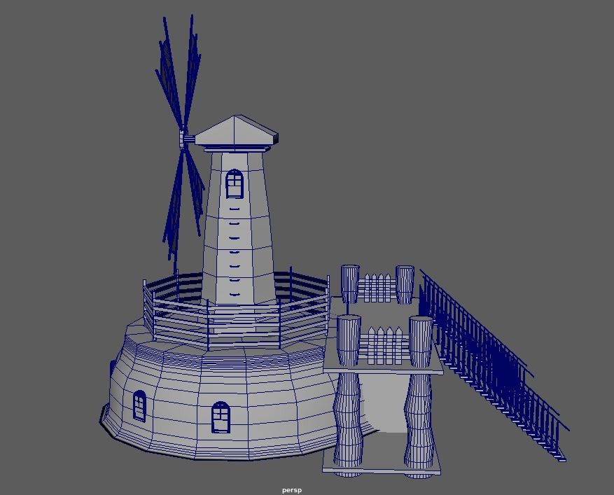 ArtStation - dutch windmill