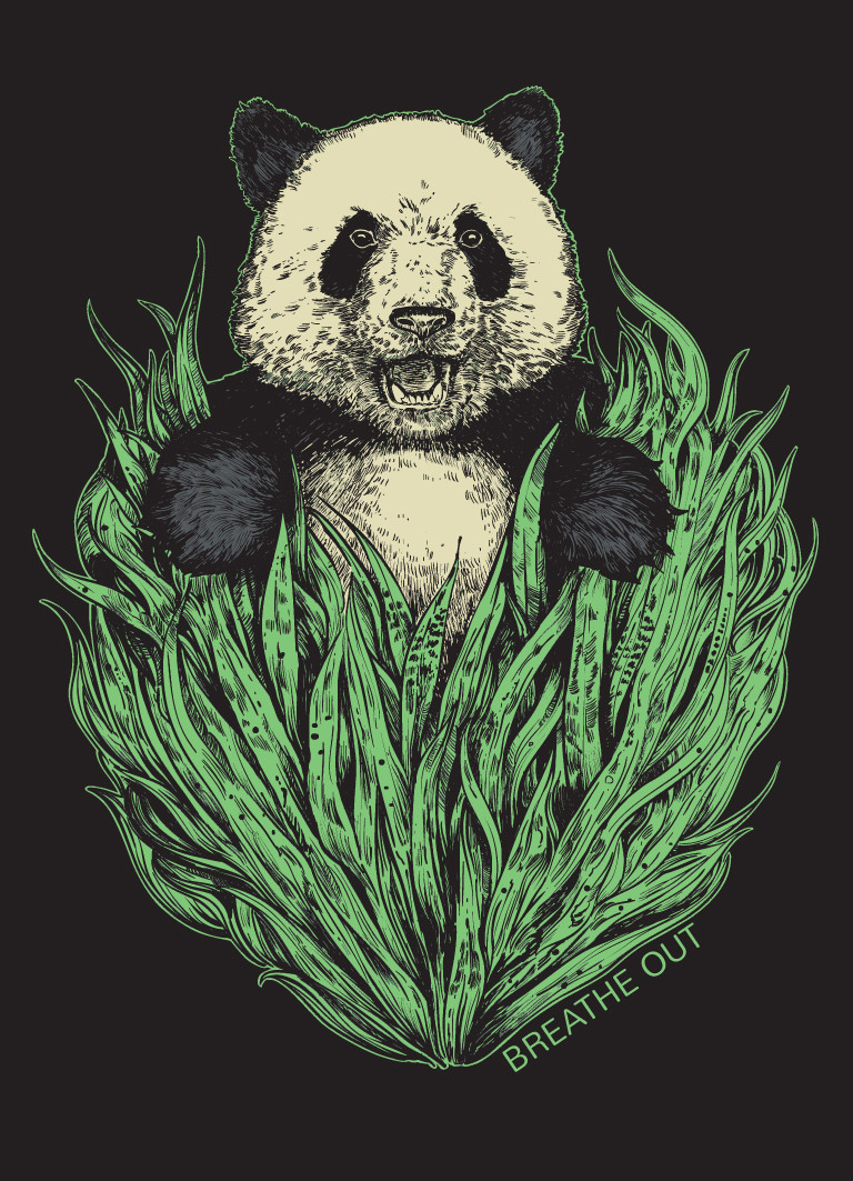 ArtStation - Panda. Breathe out clothing.