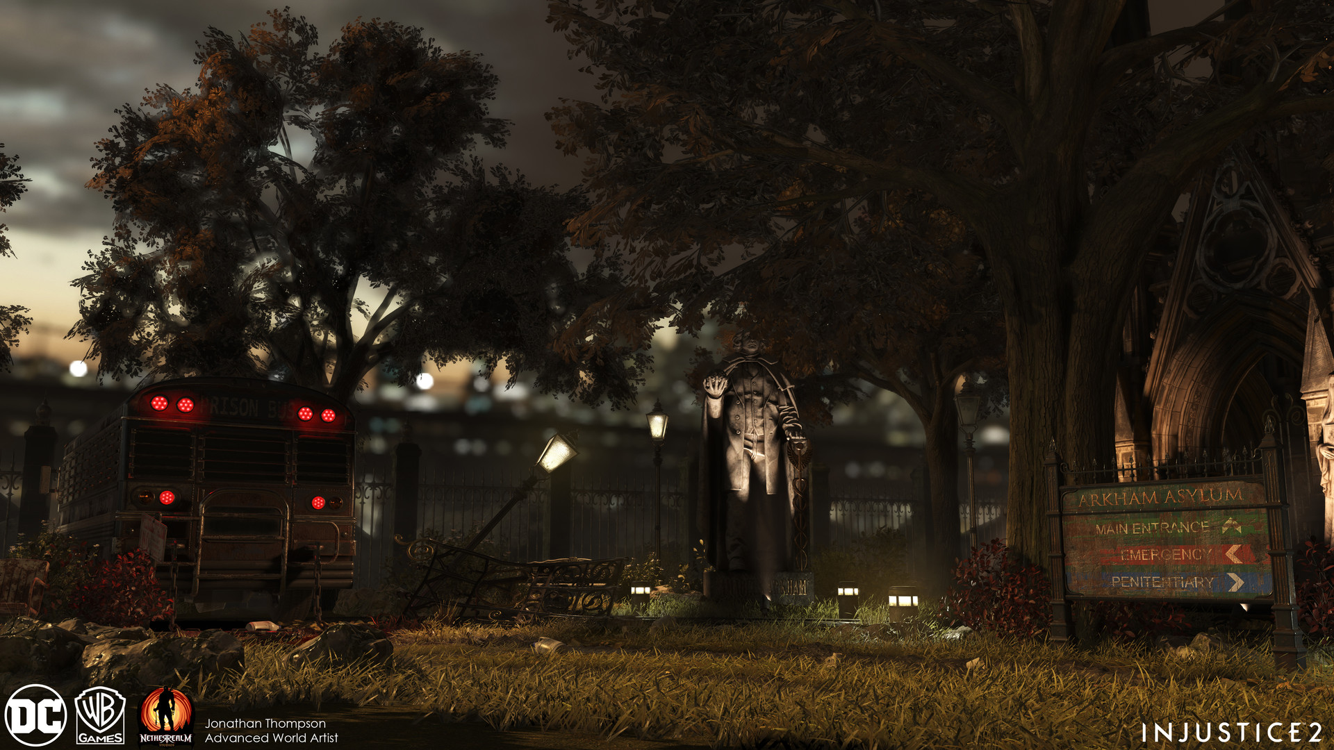 Jonathan Thompson - Injustice 2 Arkham Asylum (Front Gates)