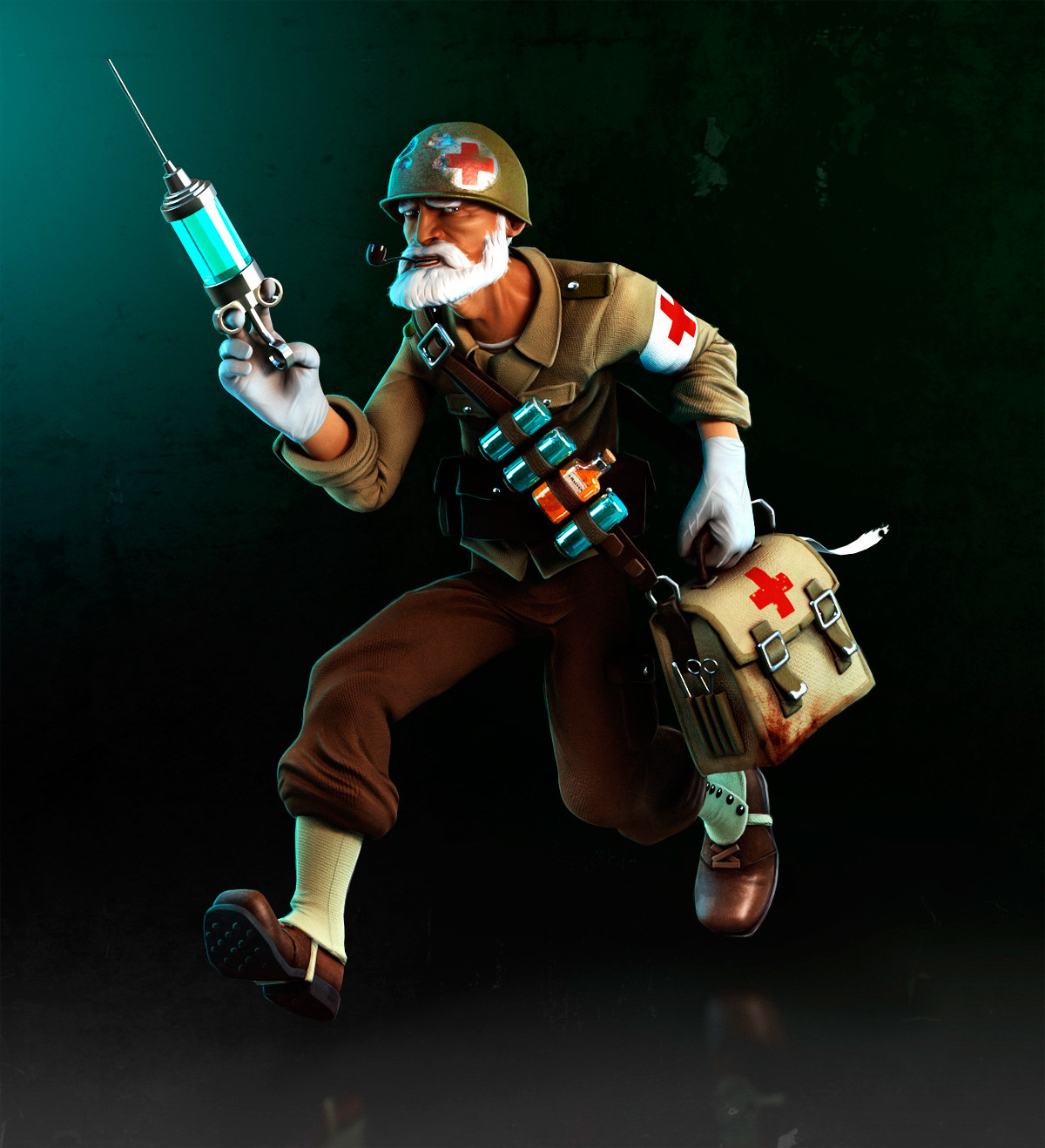 ArtStation - Infamous Heroes, Medic and Splash Screen