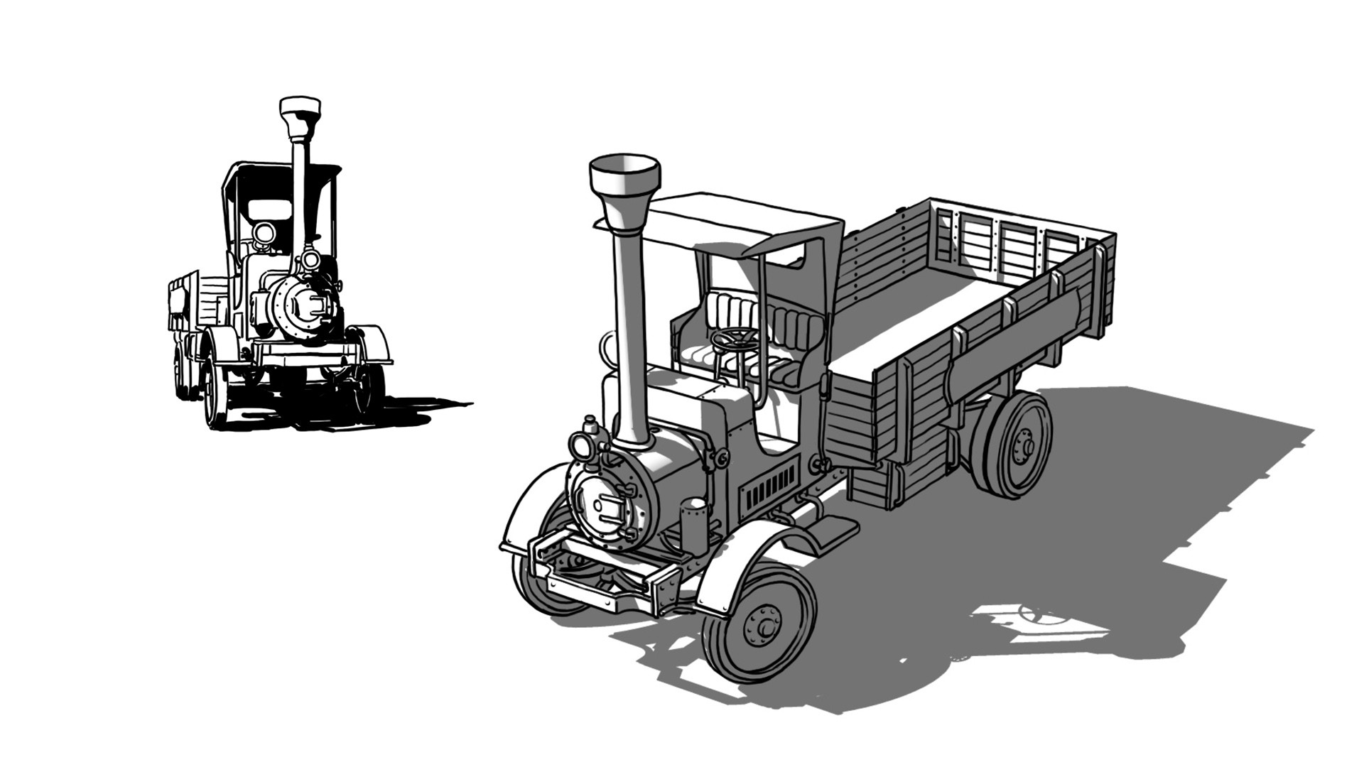 ArtStation - Steam truck