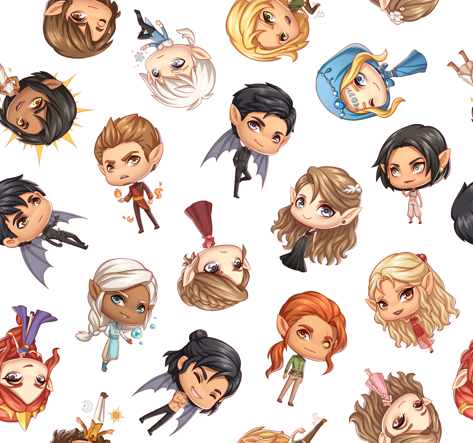 ArtStation - ACOTAR Pattern, Silke Tara