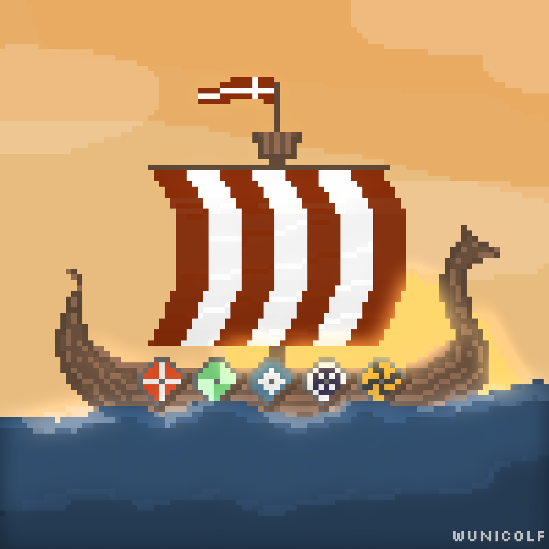 ArtStation - Pixel Longship