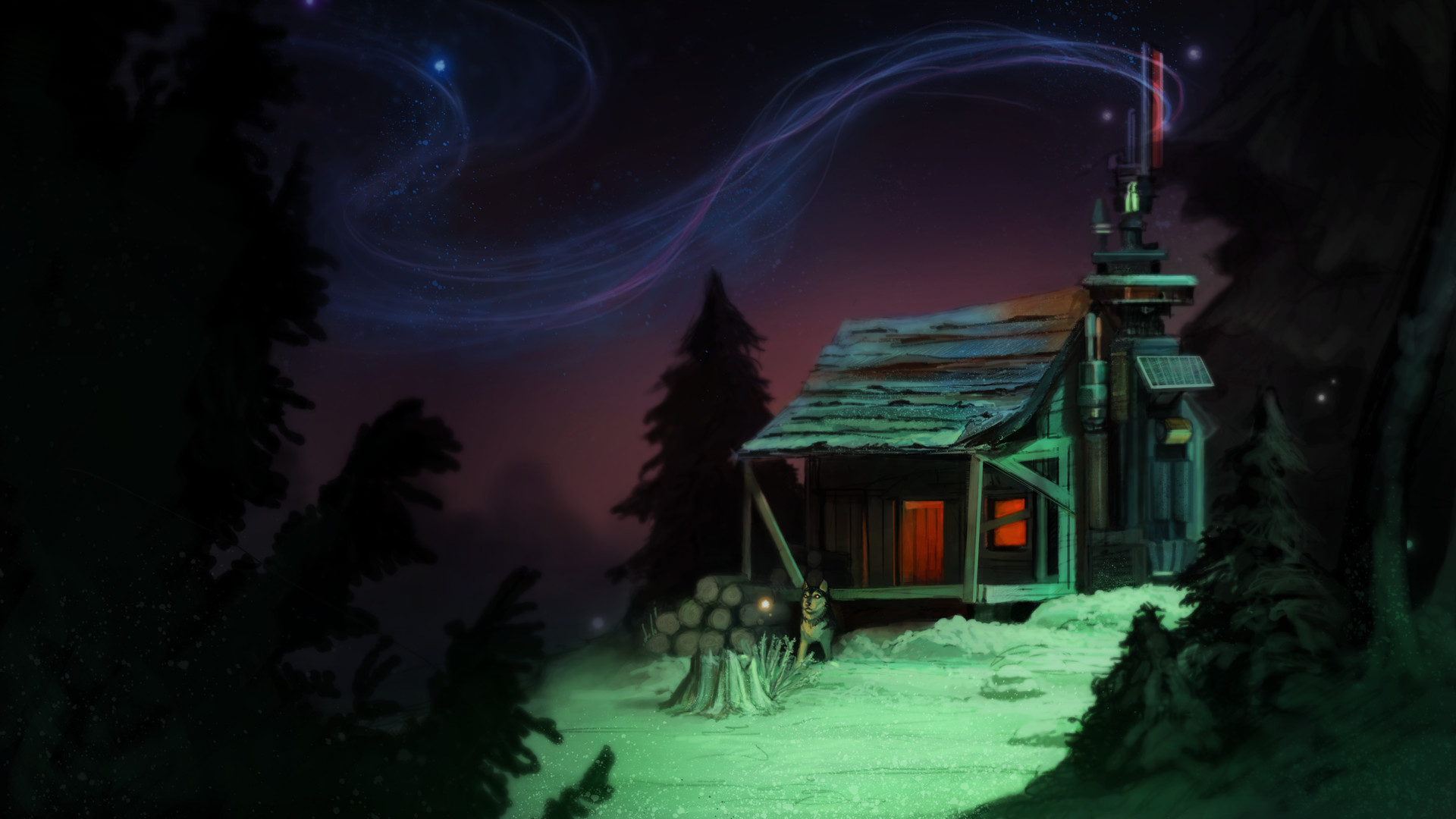 ArtStation - Cabin in the Magical Forest